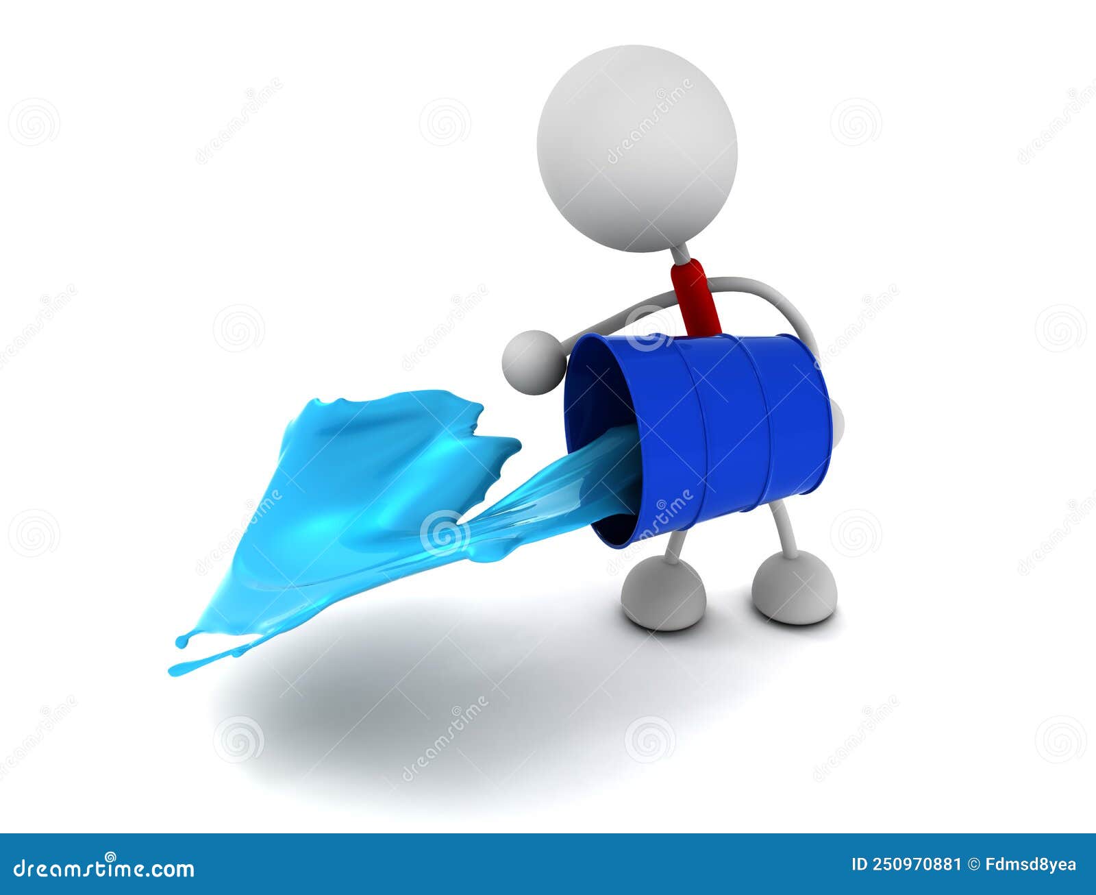 Character throwing paint stock illustration. Illustration of coloring ...
