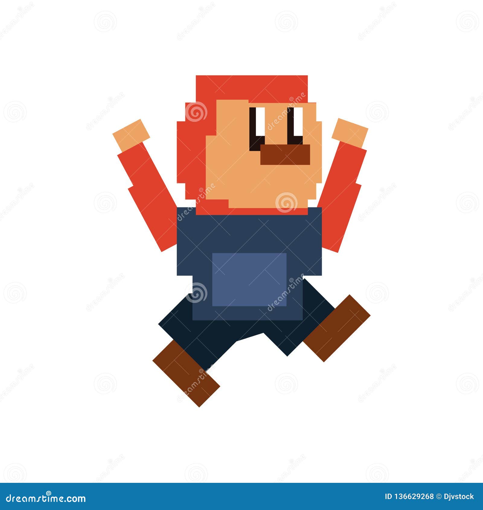 Character video game stock vector. Illustration of isolated - 136629268