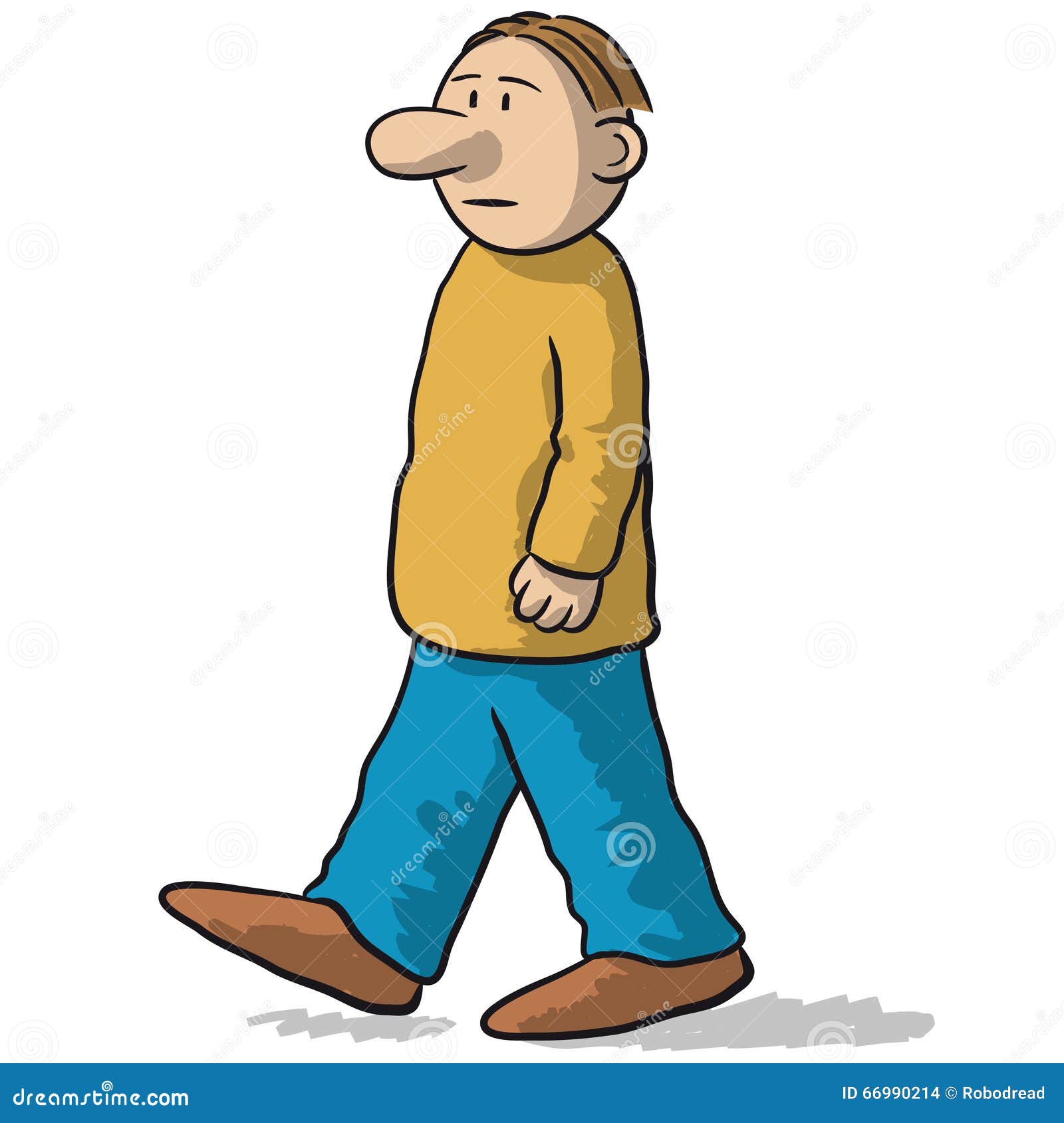Character that walks stock vector. Illustration of funny - 66990214