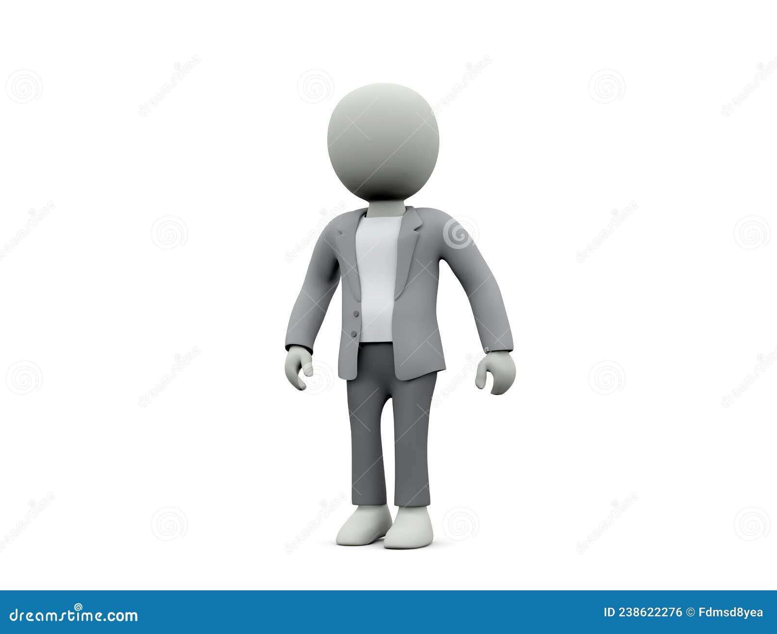 Character wearing a jacket stock illustration. Illustration of isolated ...