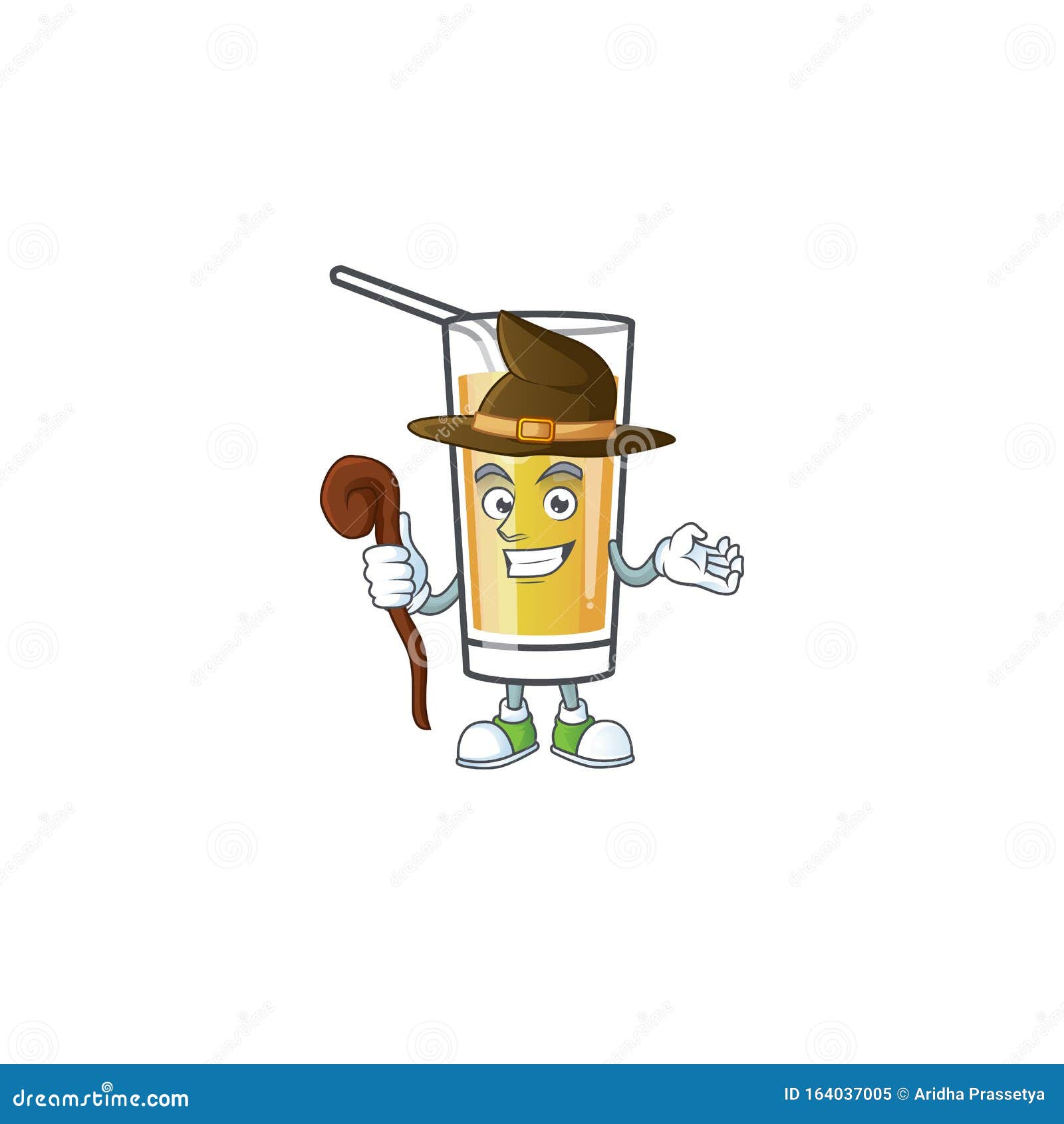 Character Witch in the Apple Cider Cartoon Stock Vector - Illustration ...