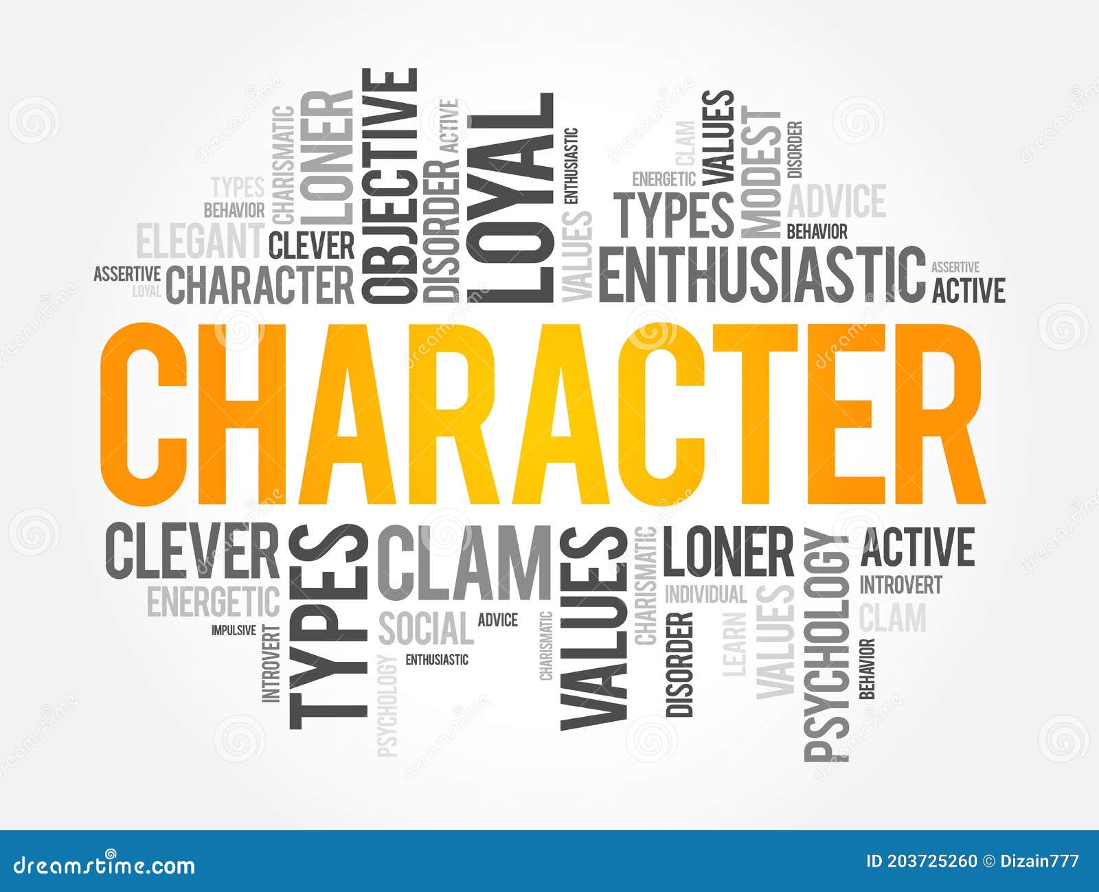 CHARACTER Word Cloud Collage Stock Image | CartoonDealer.com #201878461 CHARACTER Word Cloud Collage Stock Image | CartoonDealer.com #201878461