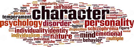 Character Word Cloud Concept Stock Vector - Illustration of nature ...