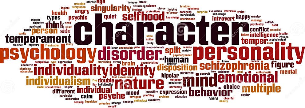 Character Word Cloud Concept Stock Vector - Illustration of nature ...