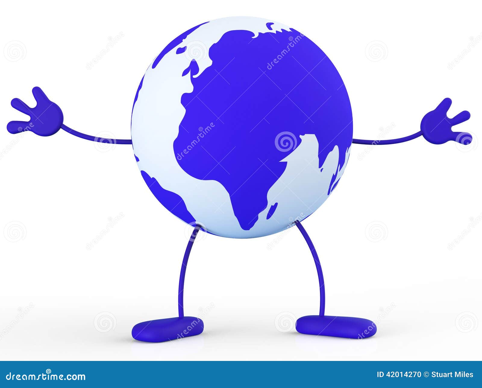 Character World Means Earth Globally and Worldly Stock Illustration ...