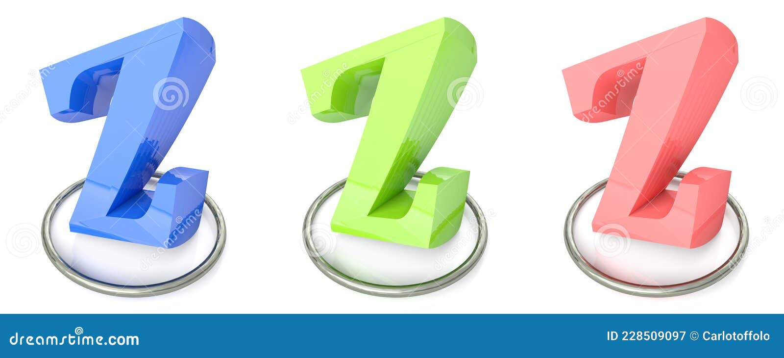 Character Z Set Isolated on White Bkg Stock Illustration - Illustration ...