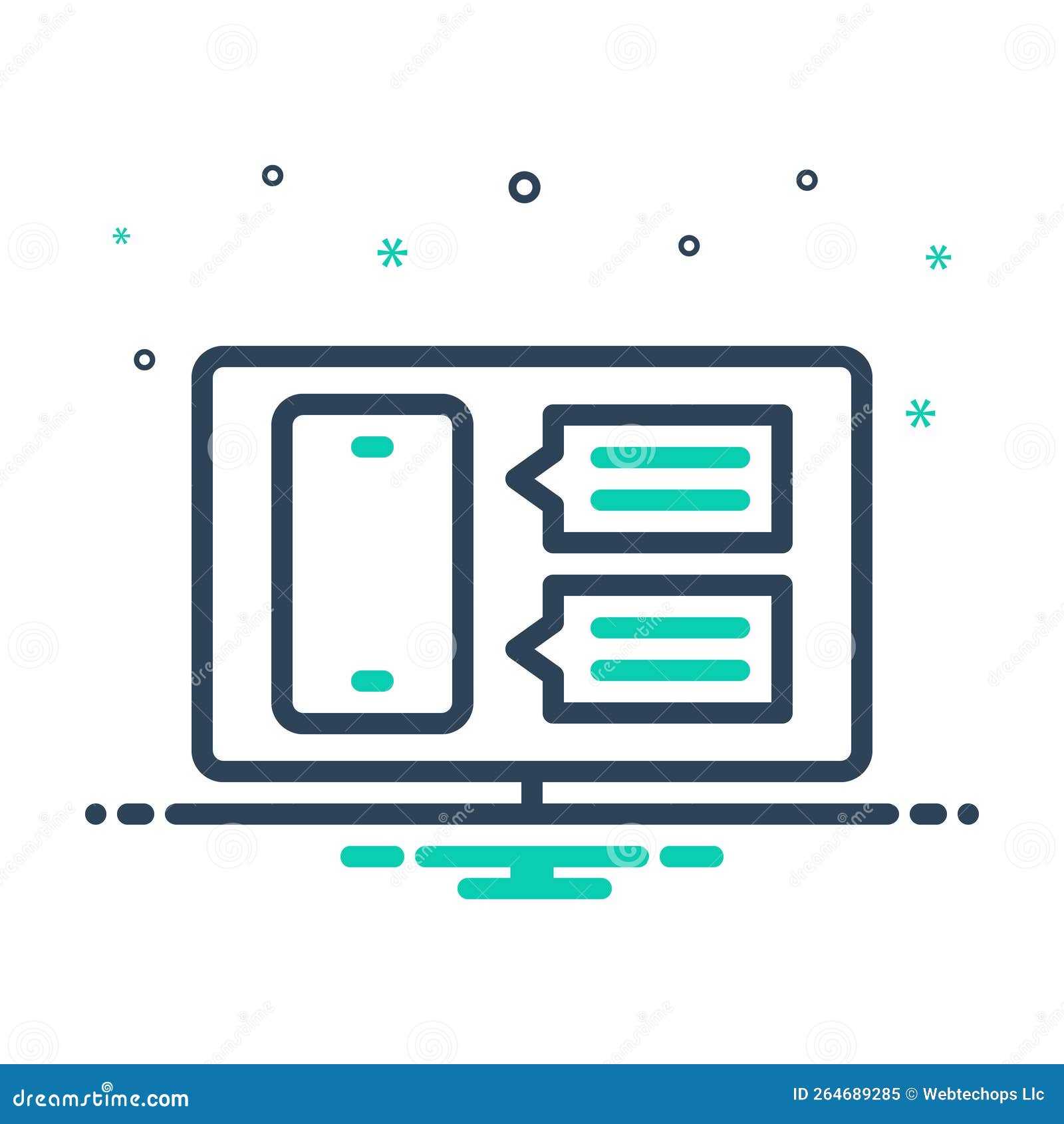 Mix Icon for Characteristic, Specialty and Computer Stock Illustration ...