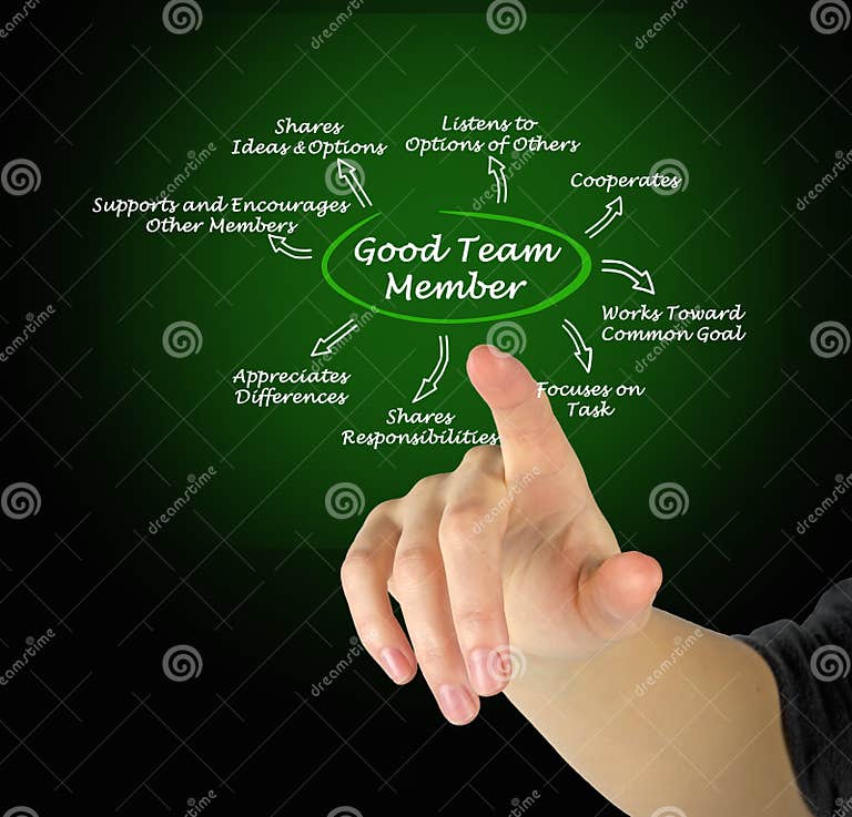 Characteristics of Good Team Member Stock Image - Image of management ...