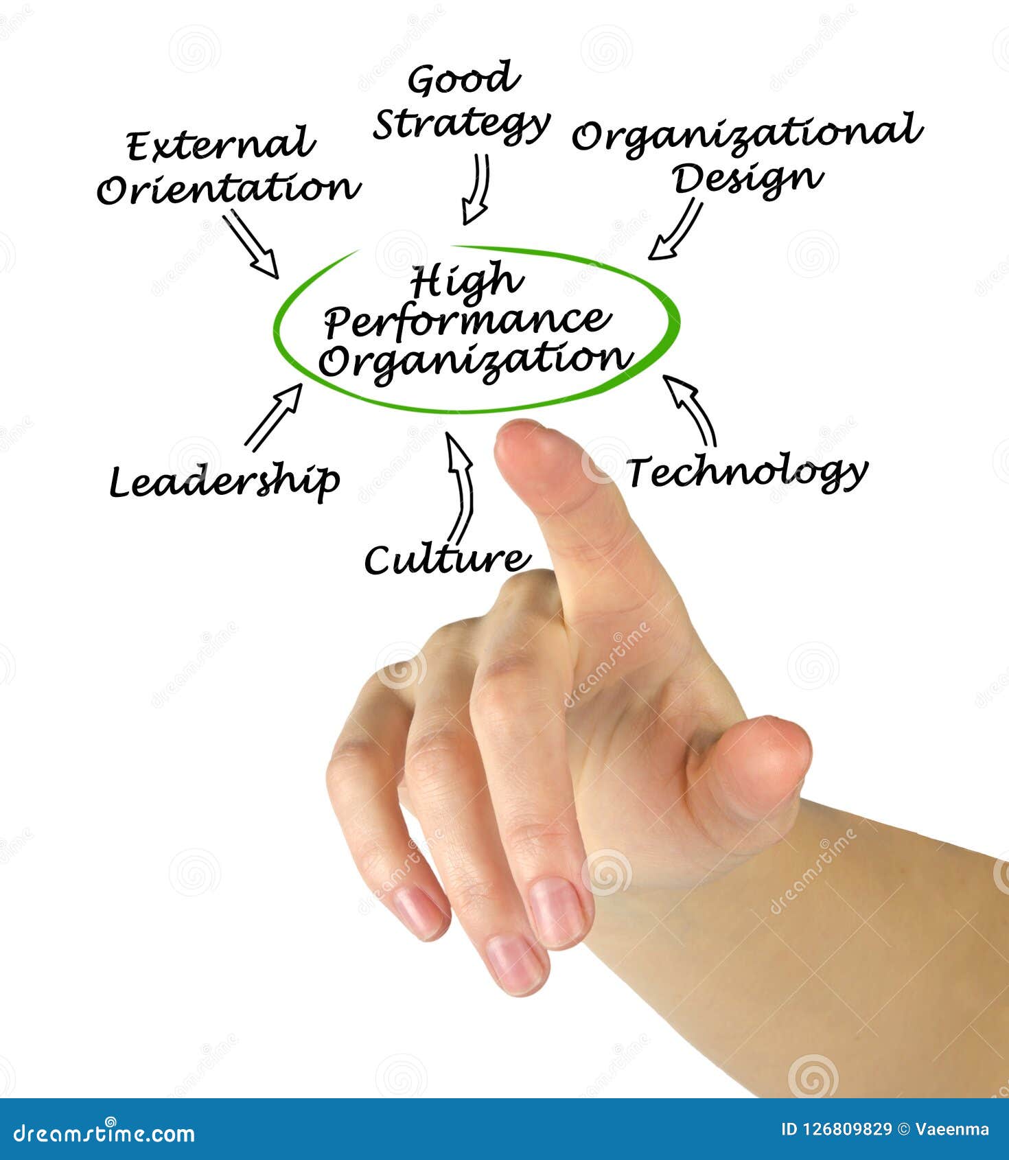 High Performance Organization Stock Image - Image of hand ...