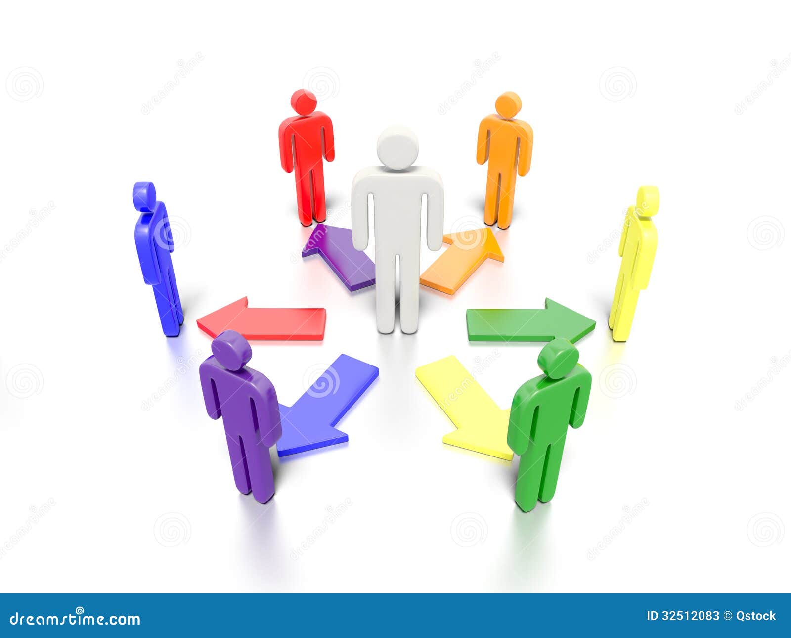 Characters with Arrows. stock illustration. Illustration of icon - 32512083