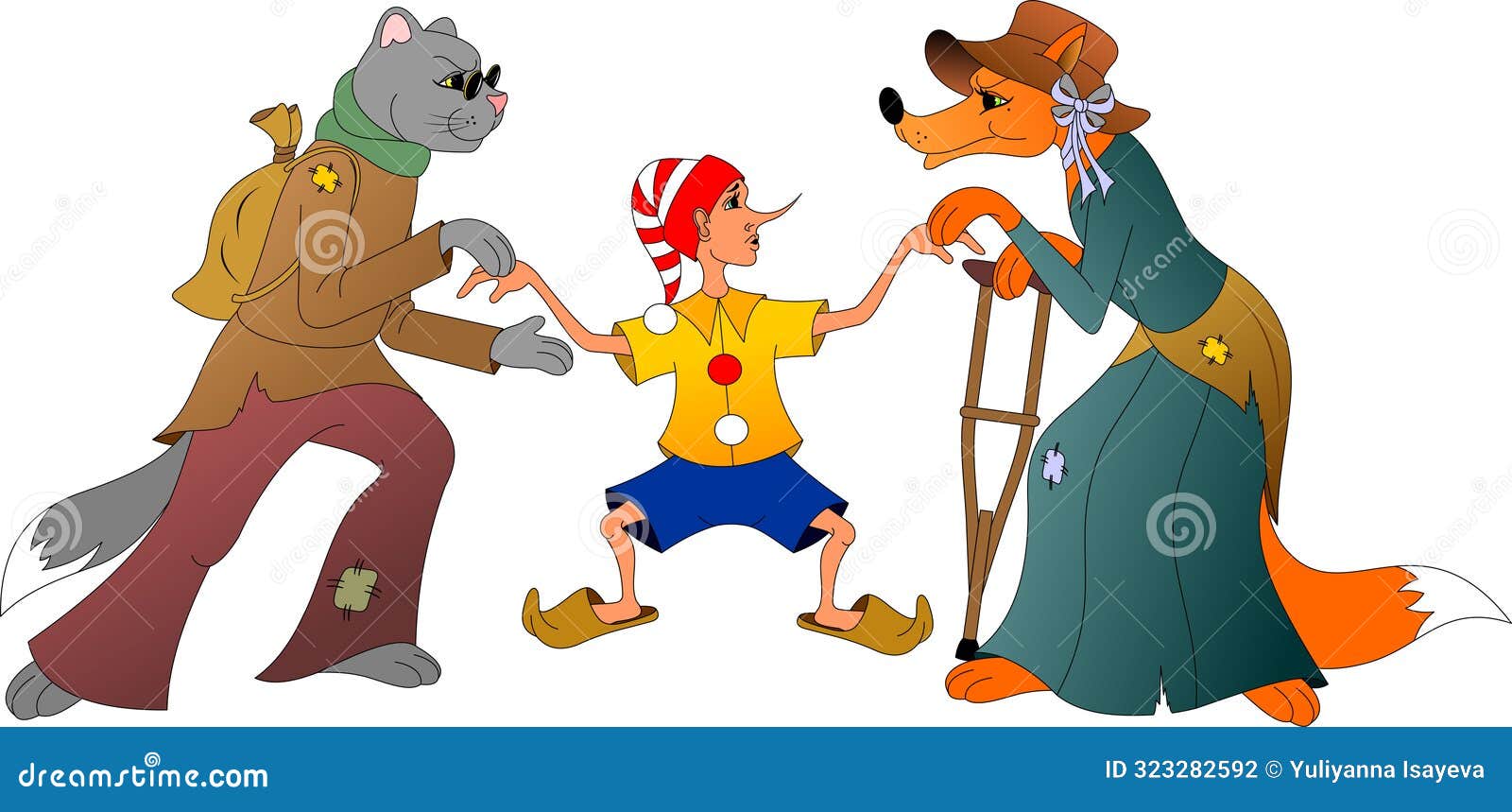 Characters from a Fairy Tale Stock Vector - Illustration of deceivers ...