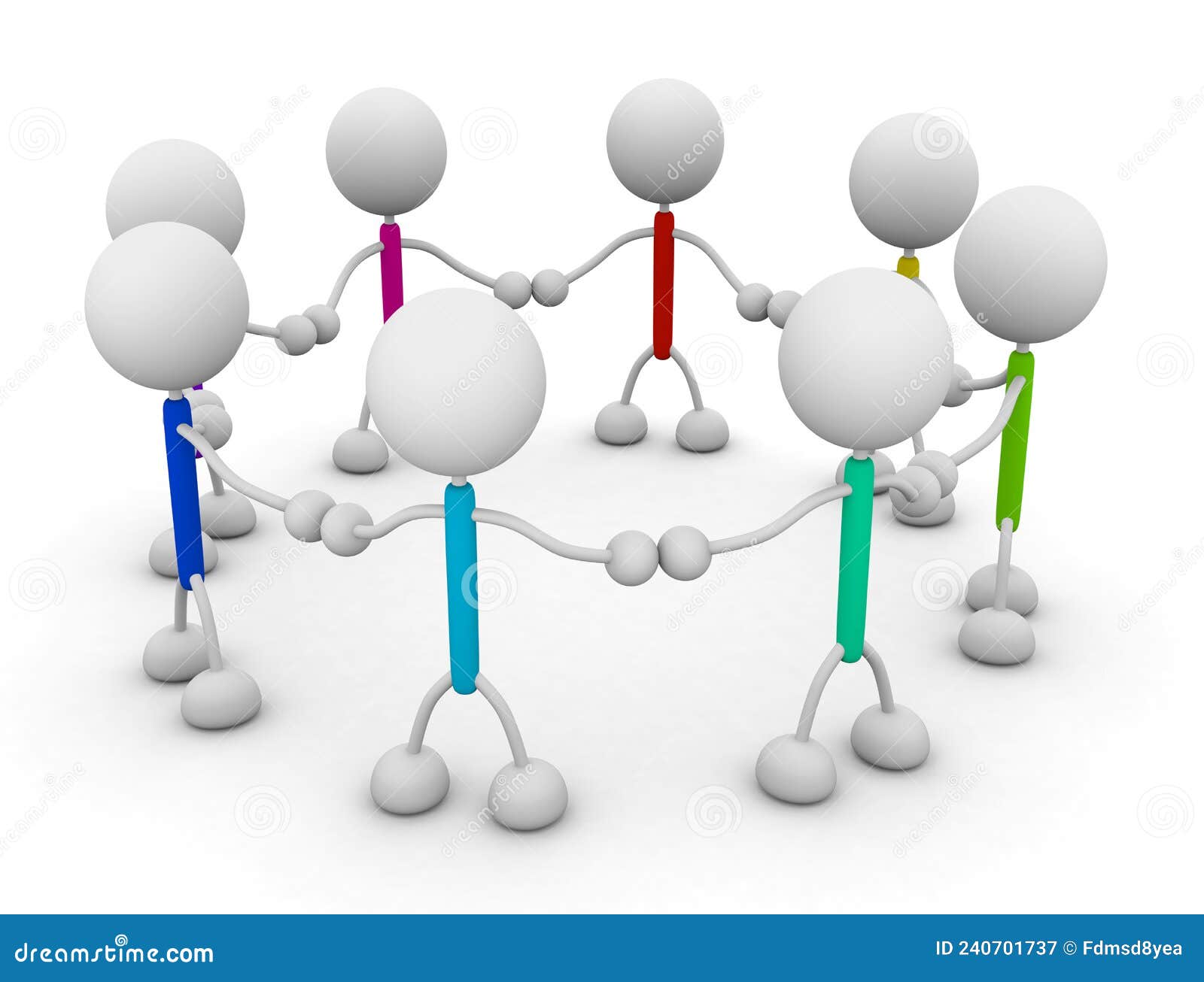 Characters holding hands stock illustration. Illustration of unity ...