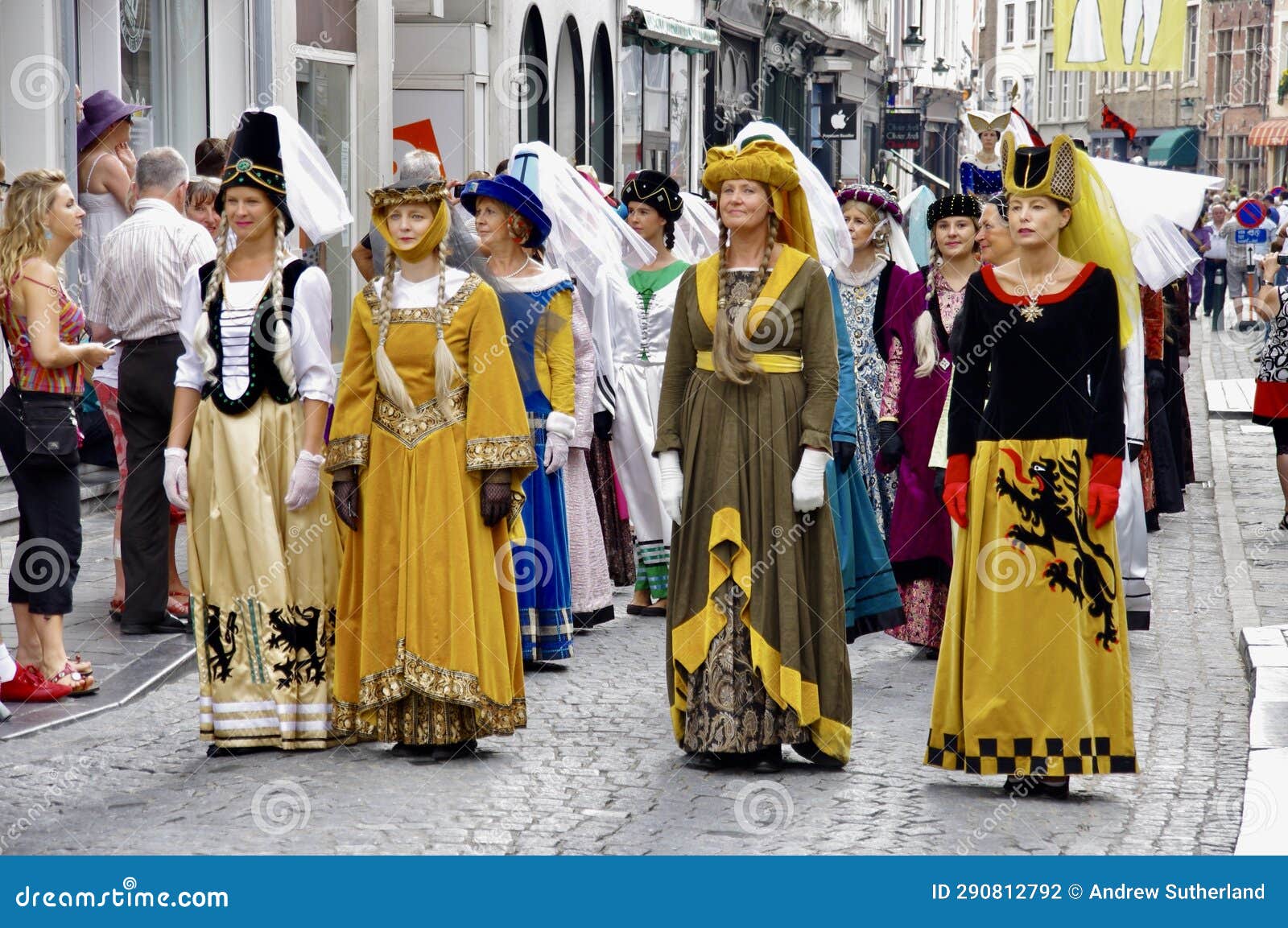 Characters in the 2012 Procession of the Golden Tree Pageant, Held ...
