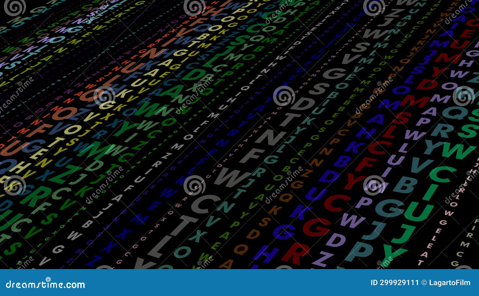 Text Random Letters in Contemporary Typography Chaos Abstract Concept ...