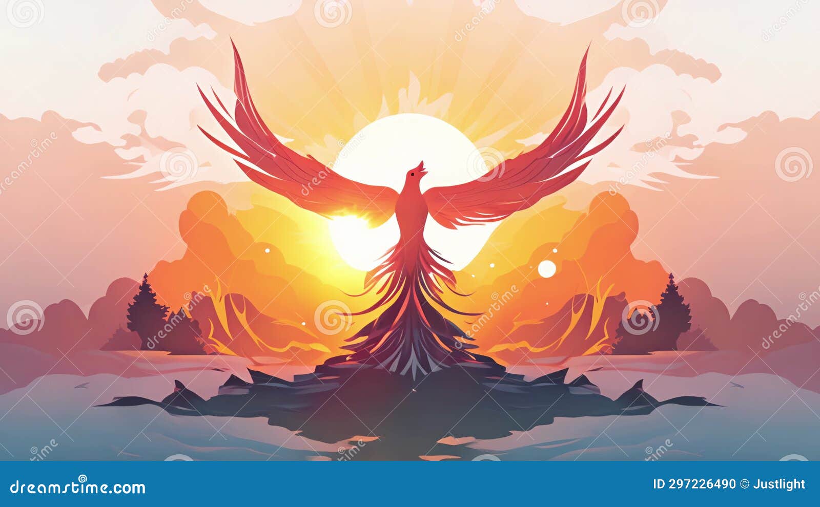 A Characters Resilience is Symbolized by a Phoenix Stock Footage ...