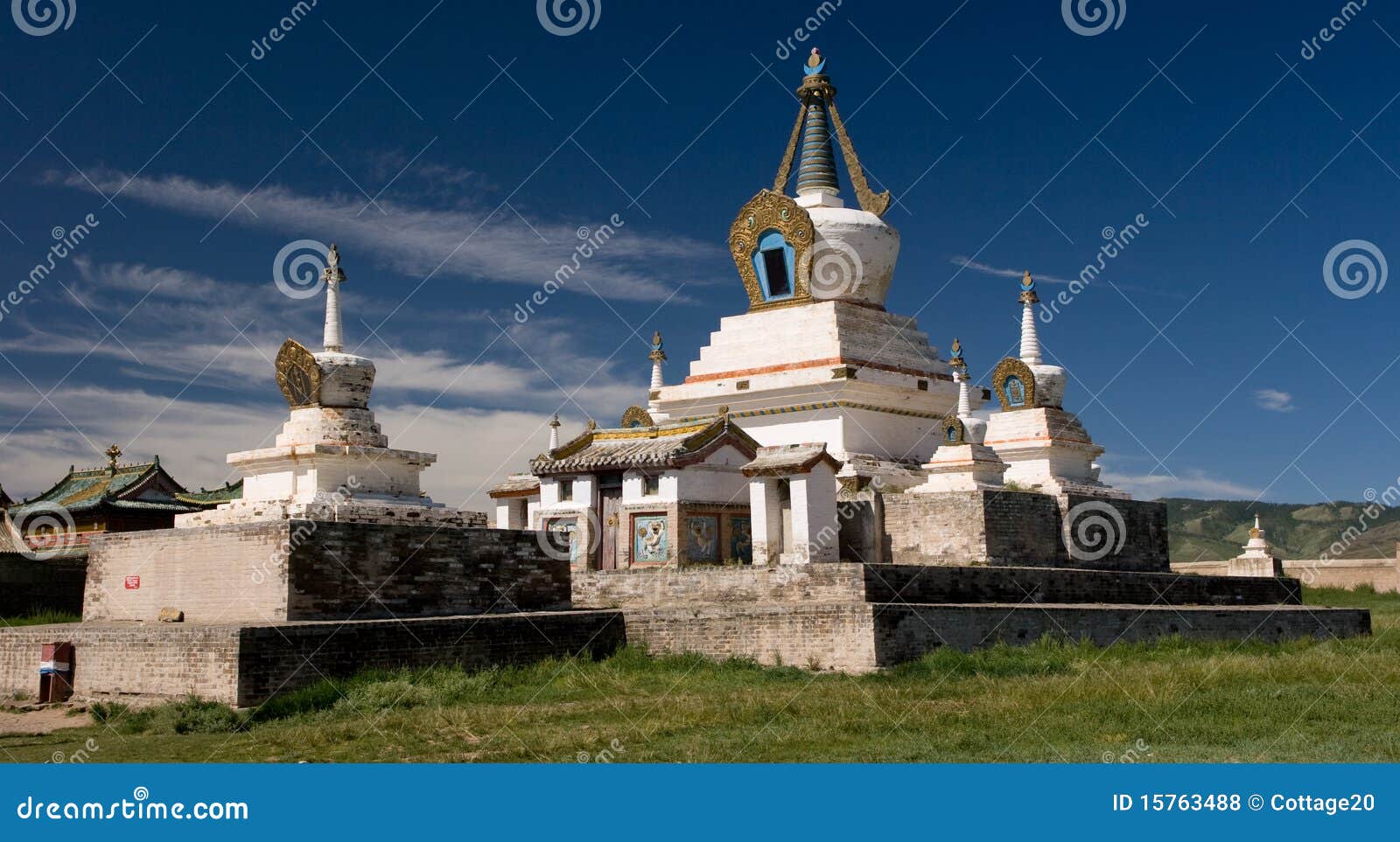 Charchorin monastery stock photo. Image of asia, blue - 15763488