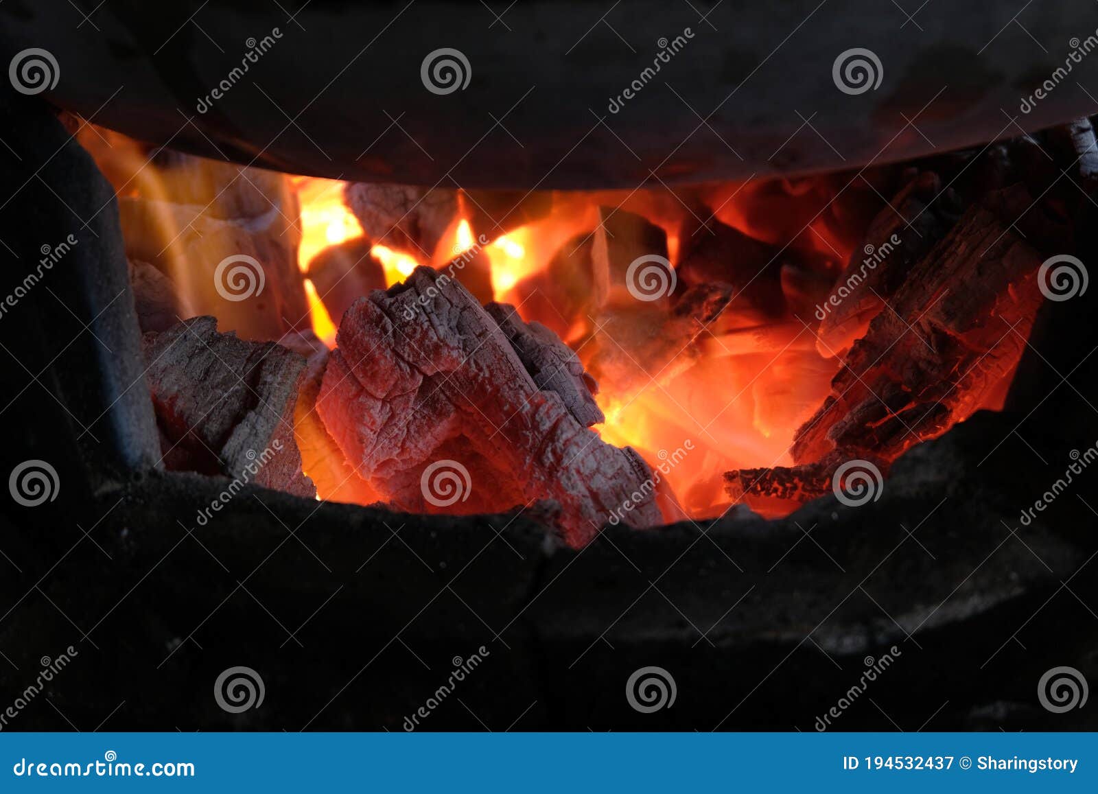 Charcoal close up stock image. Image of macro, coal - 194532437