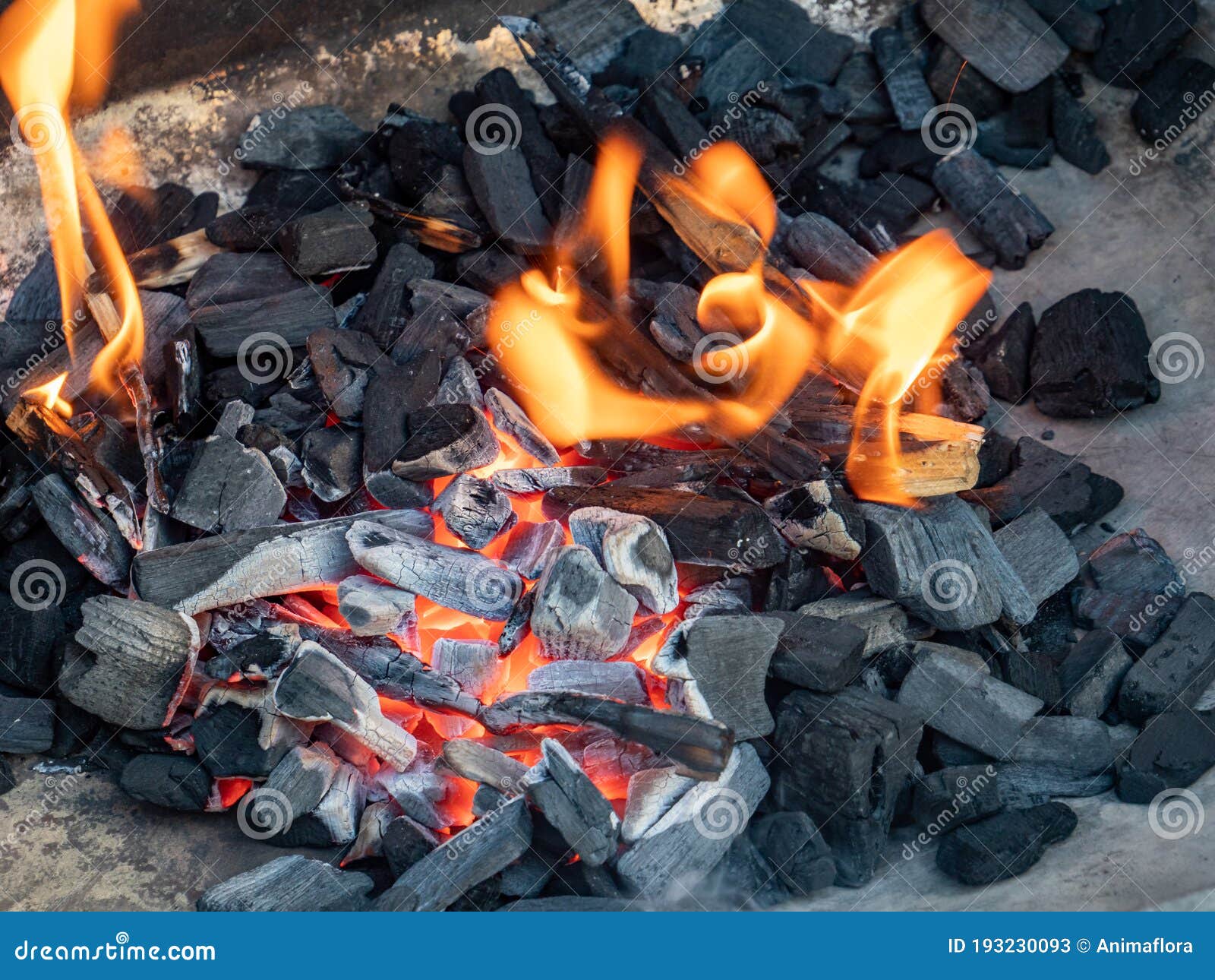 Charcoal Embers Fire Grill Texture Stock Image - Image of flame, heat ...