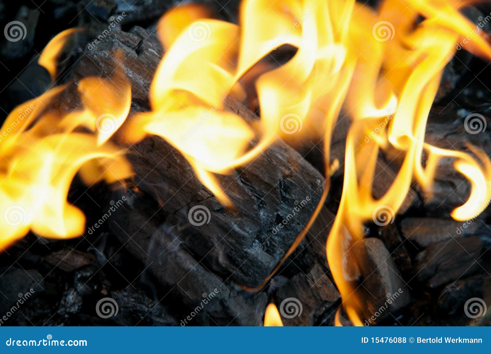 Charcoal fire stock photo. Image of bright, orange, burn - 15476088
