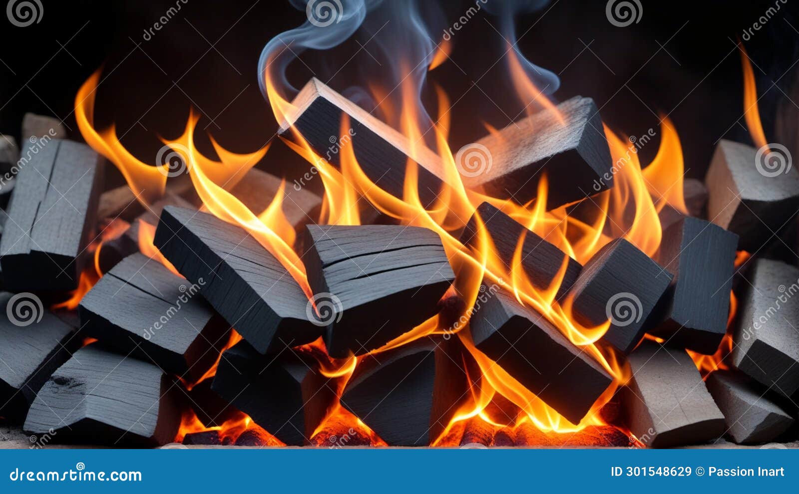 Charcoal Fire And Braai Grid Royalty-Free Stock Photo | CartoonDealer ...