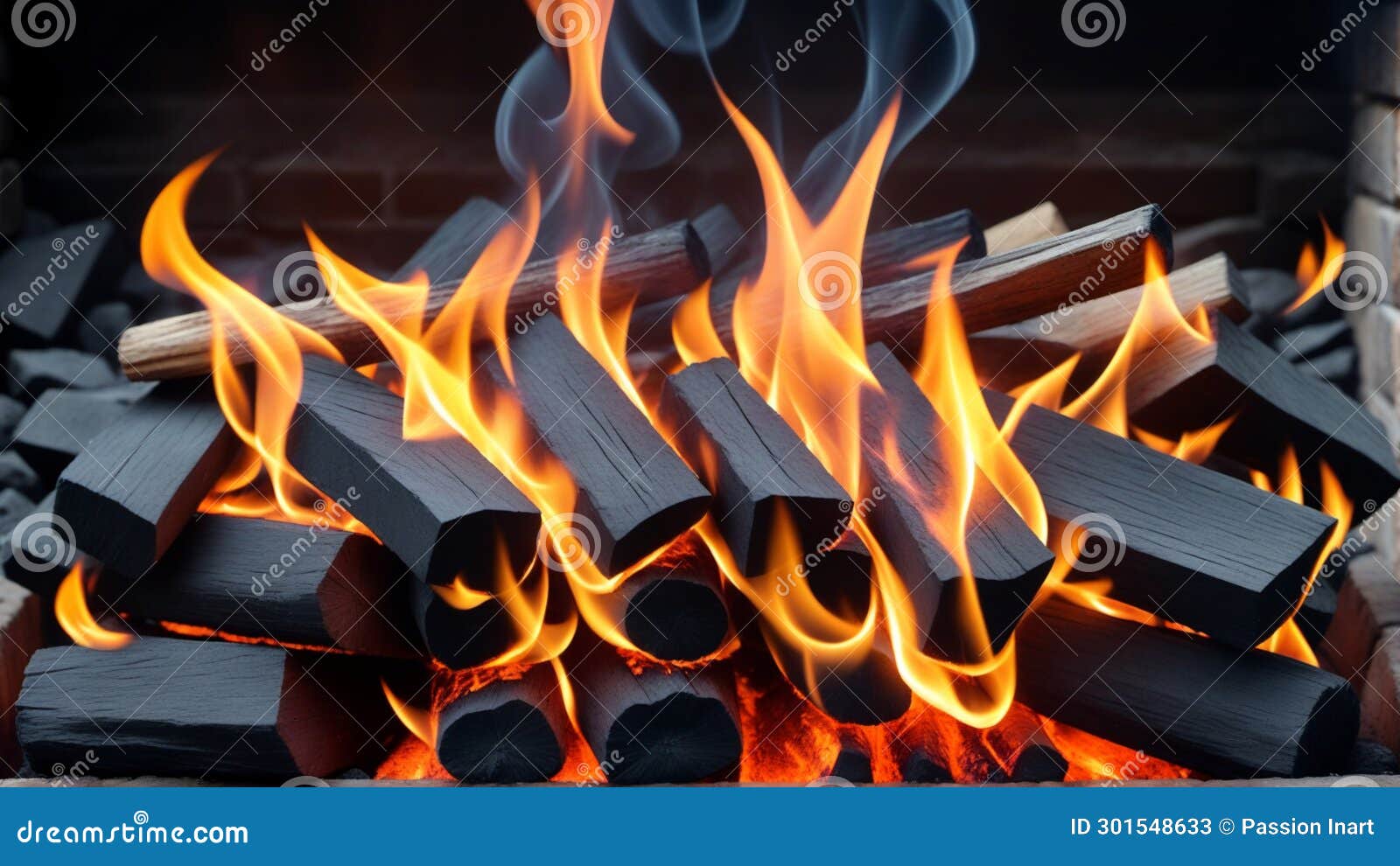 Charcoal Fire And Braai Grid Royalty-Free Stock Photo | CartoonDealer ...