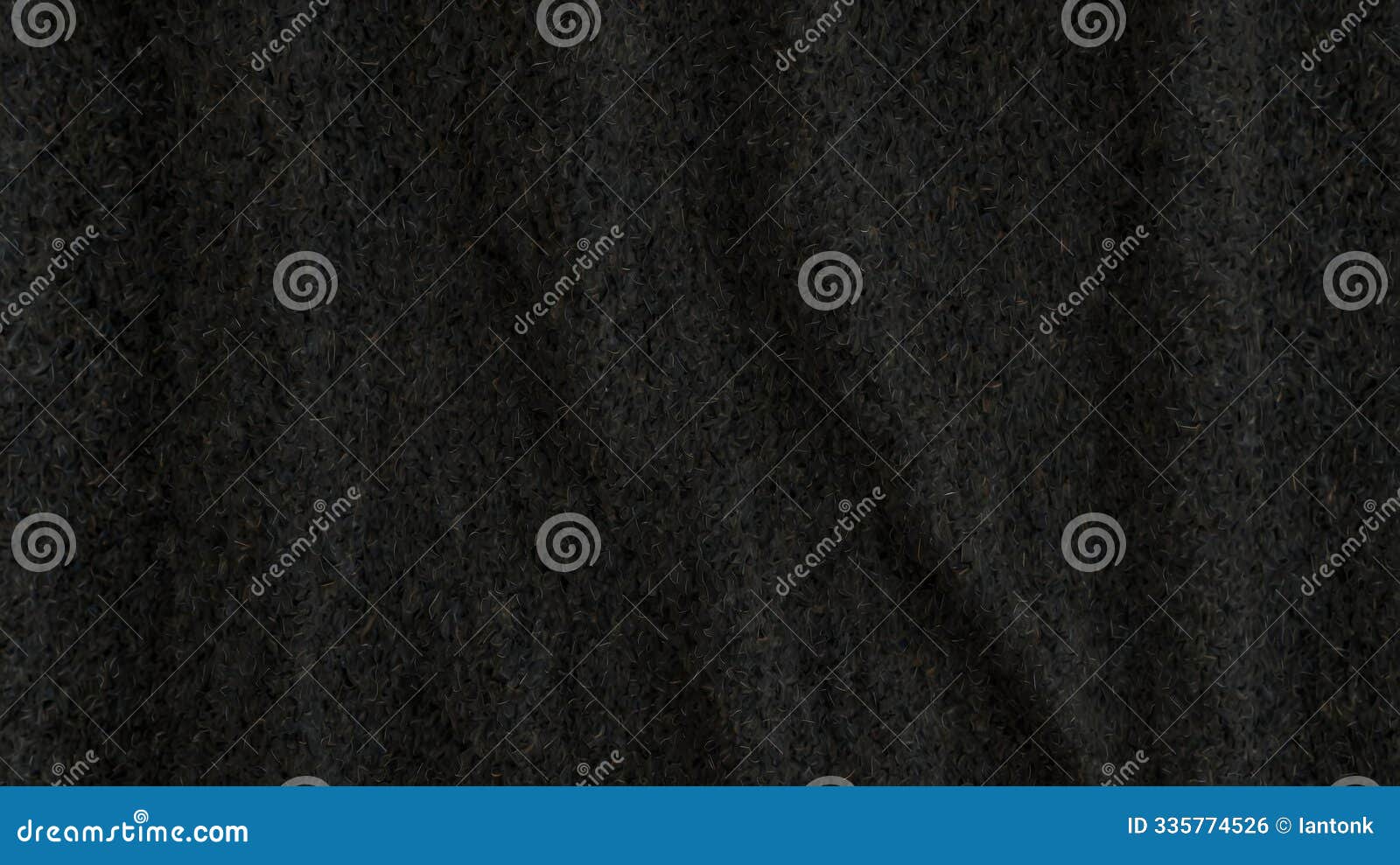 Charcoal Grey Wool Fabric Spread Evenly, Forming a Textured Background ...