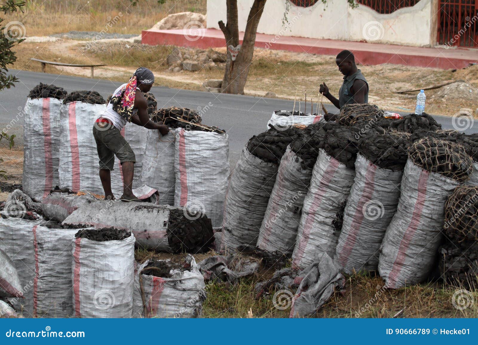 Charcoal Traders in Dar Es Salaam Editorial Stock Image - Image of ...