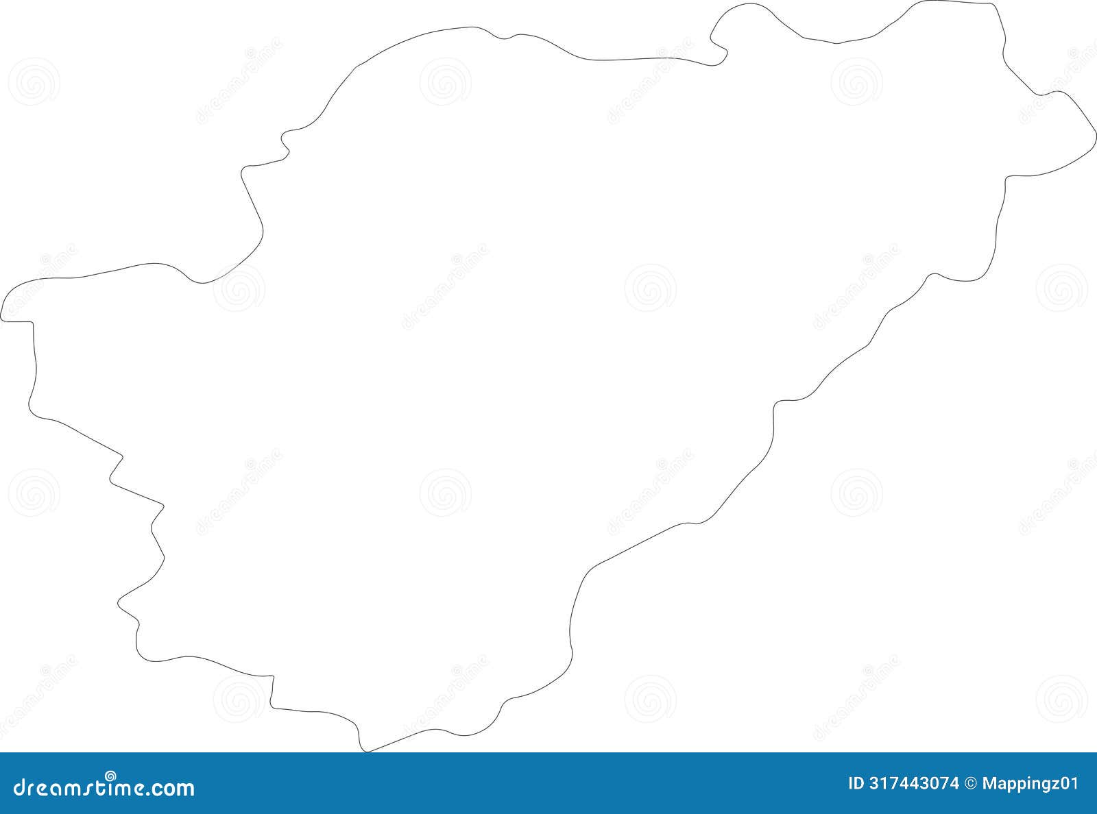 Charente France Outline Map Stock Illustration - Illustration of travel ...