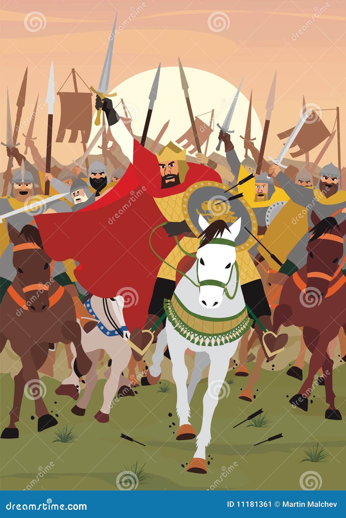 Charge stock vector. Illustration of action, assault - 11181361