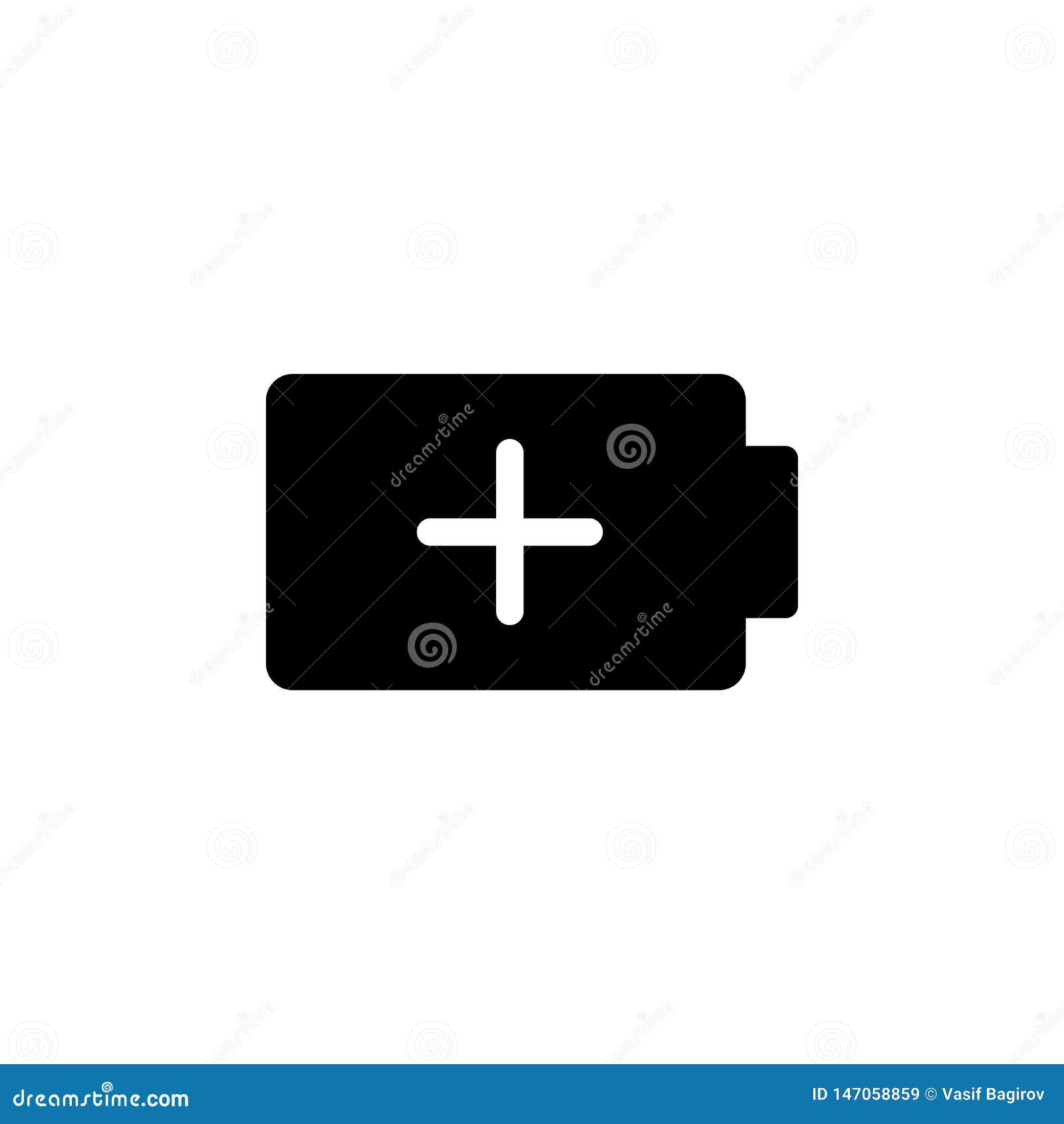 Charge, Add, Battery Vector Icon. Simple Element Illustration from UI ...