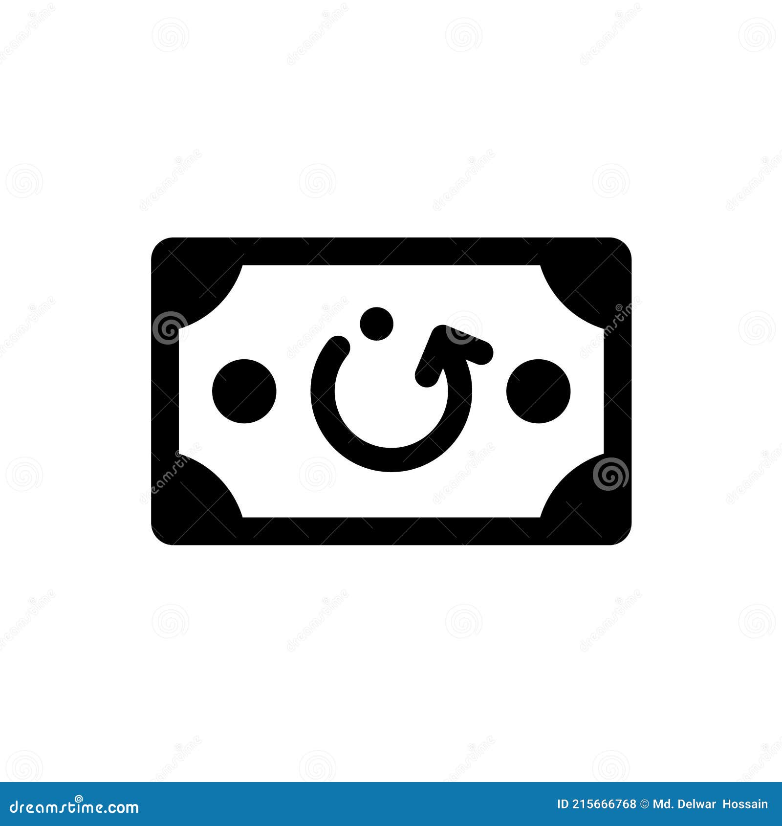 Charge back icon stock vector. Illustration of sign - 215666768
