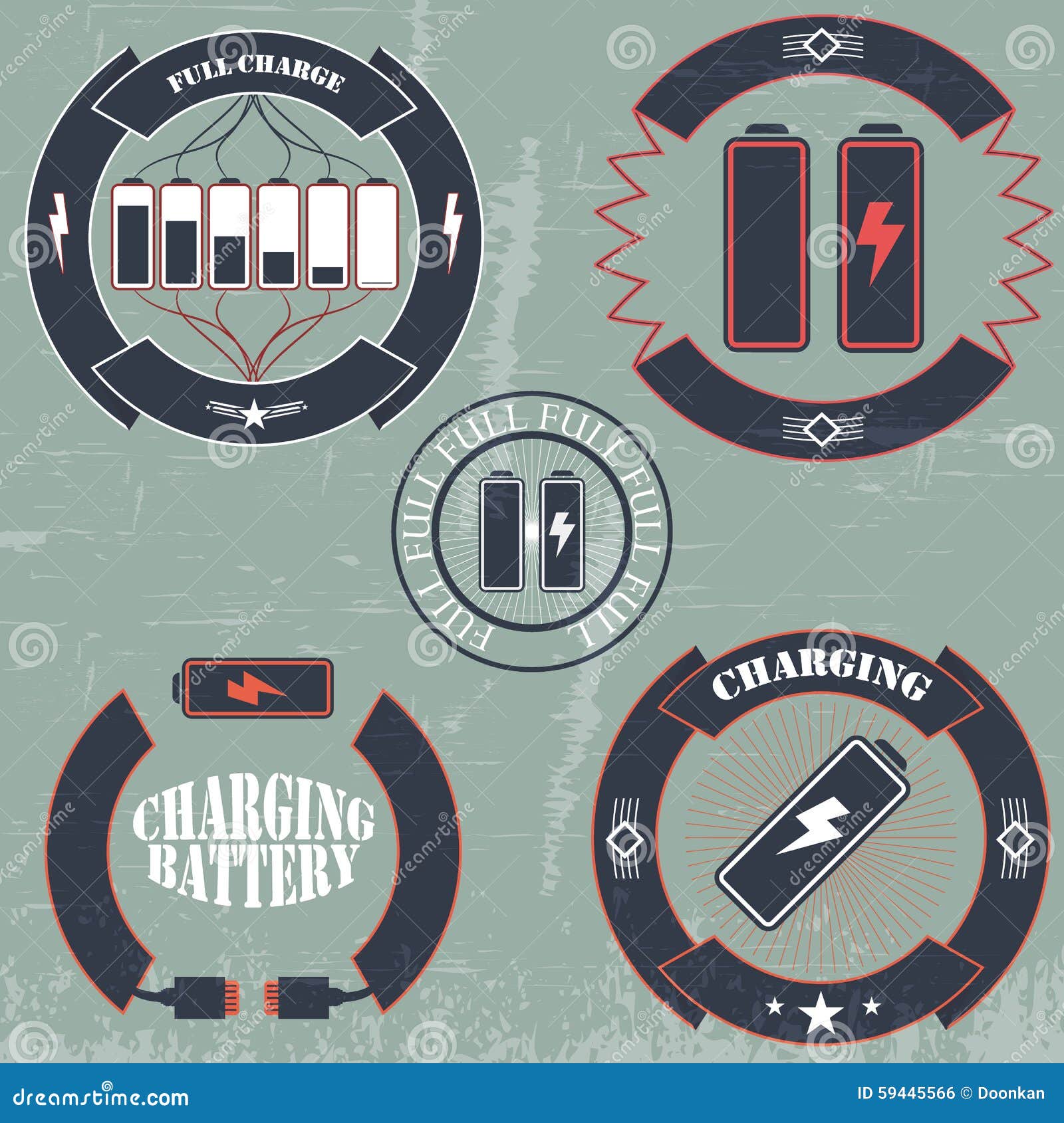 Charge battery banner stock vector. Illustration of design - 59445566