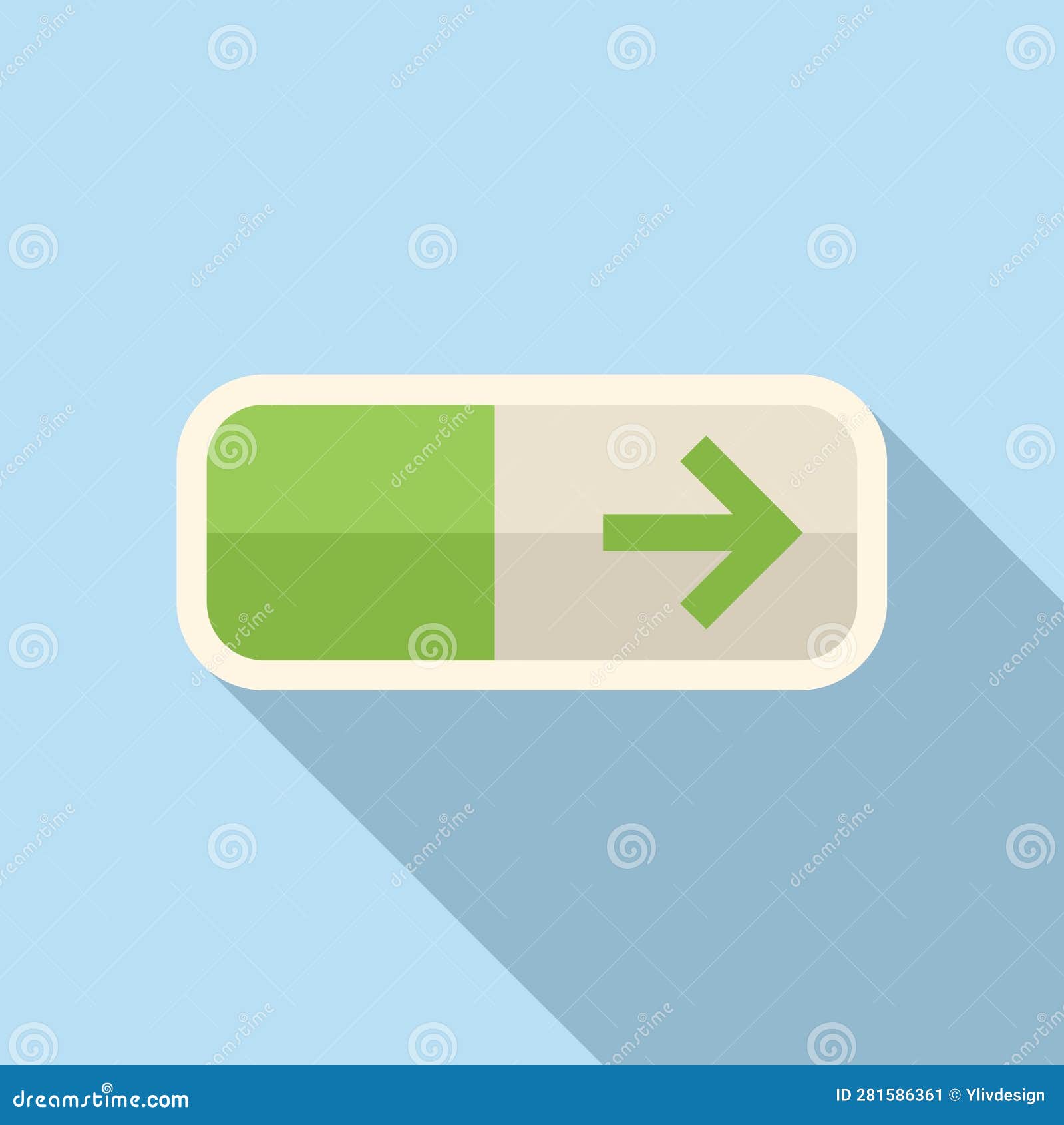 Charge Battery Icon Flat Vector. Button Interface Stock Vector ...