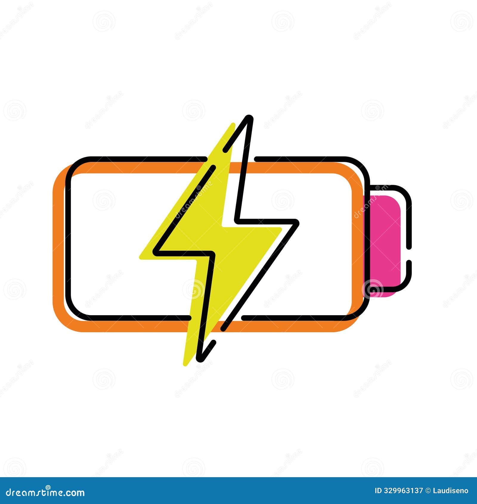 Charge icon sketch Vector stock illustration. Illustration of graphic ...