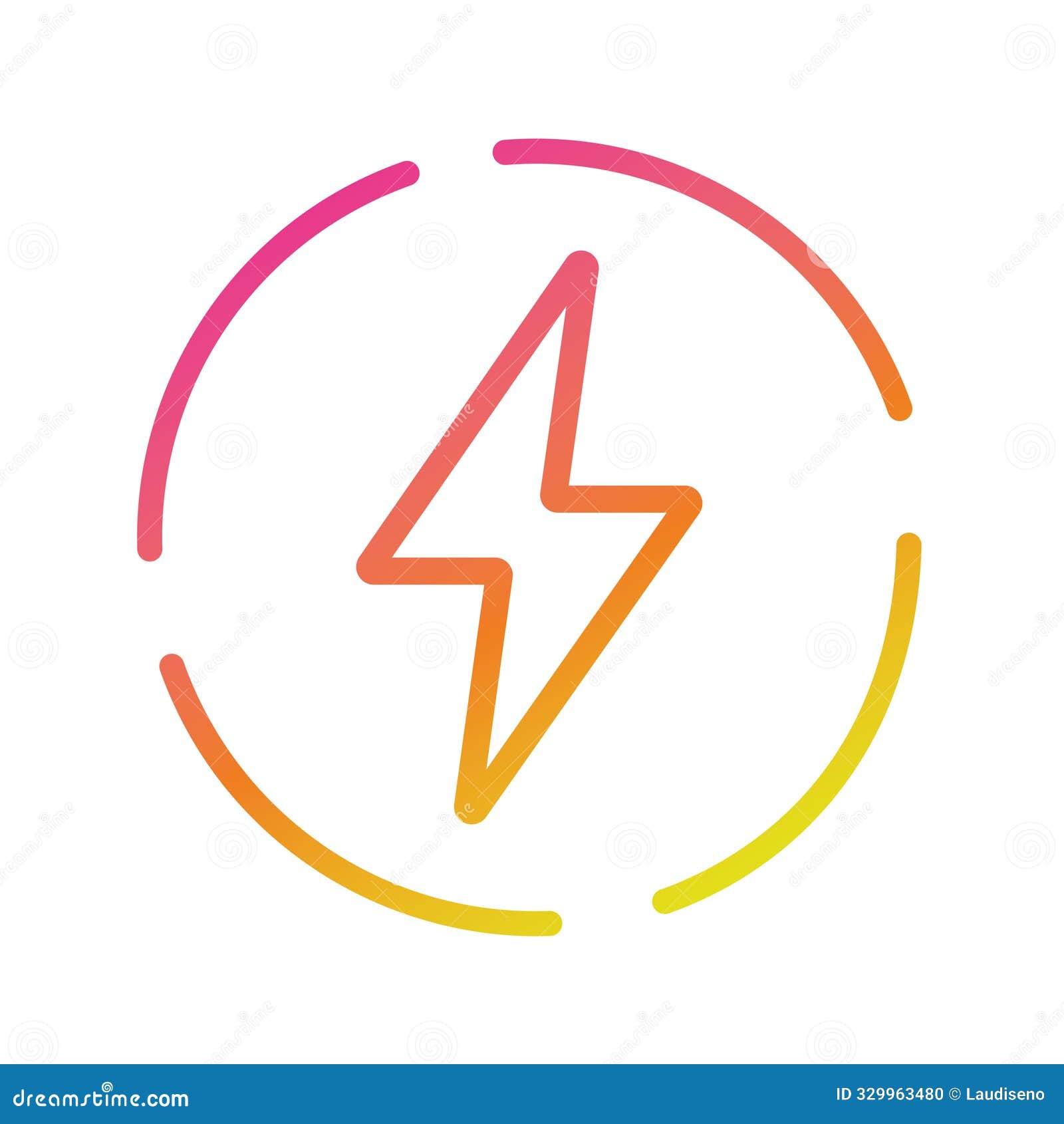 Charge icon sketch Vector stock illustration. Illustration of ...
