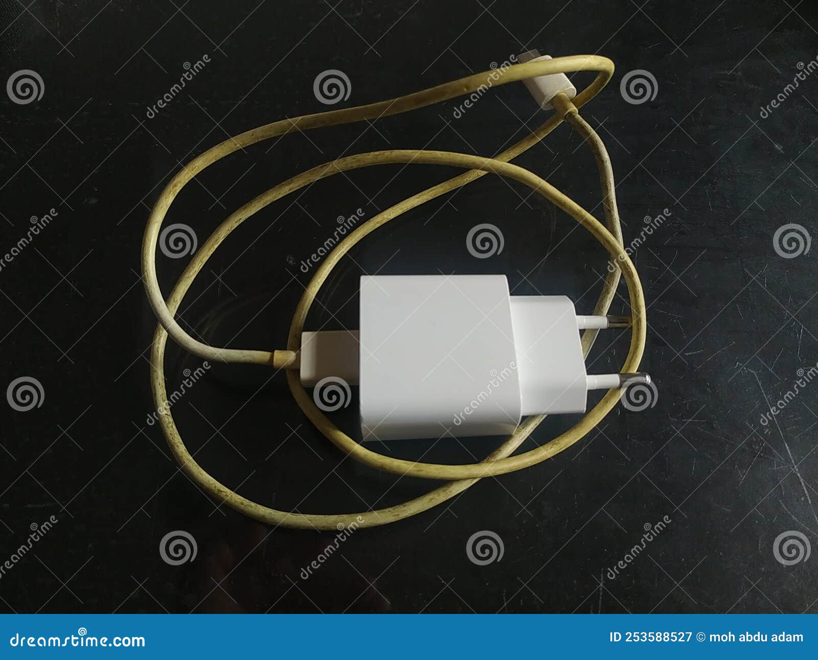 Charge Phone and Cable Circumference Stock Image - Image of charge ...