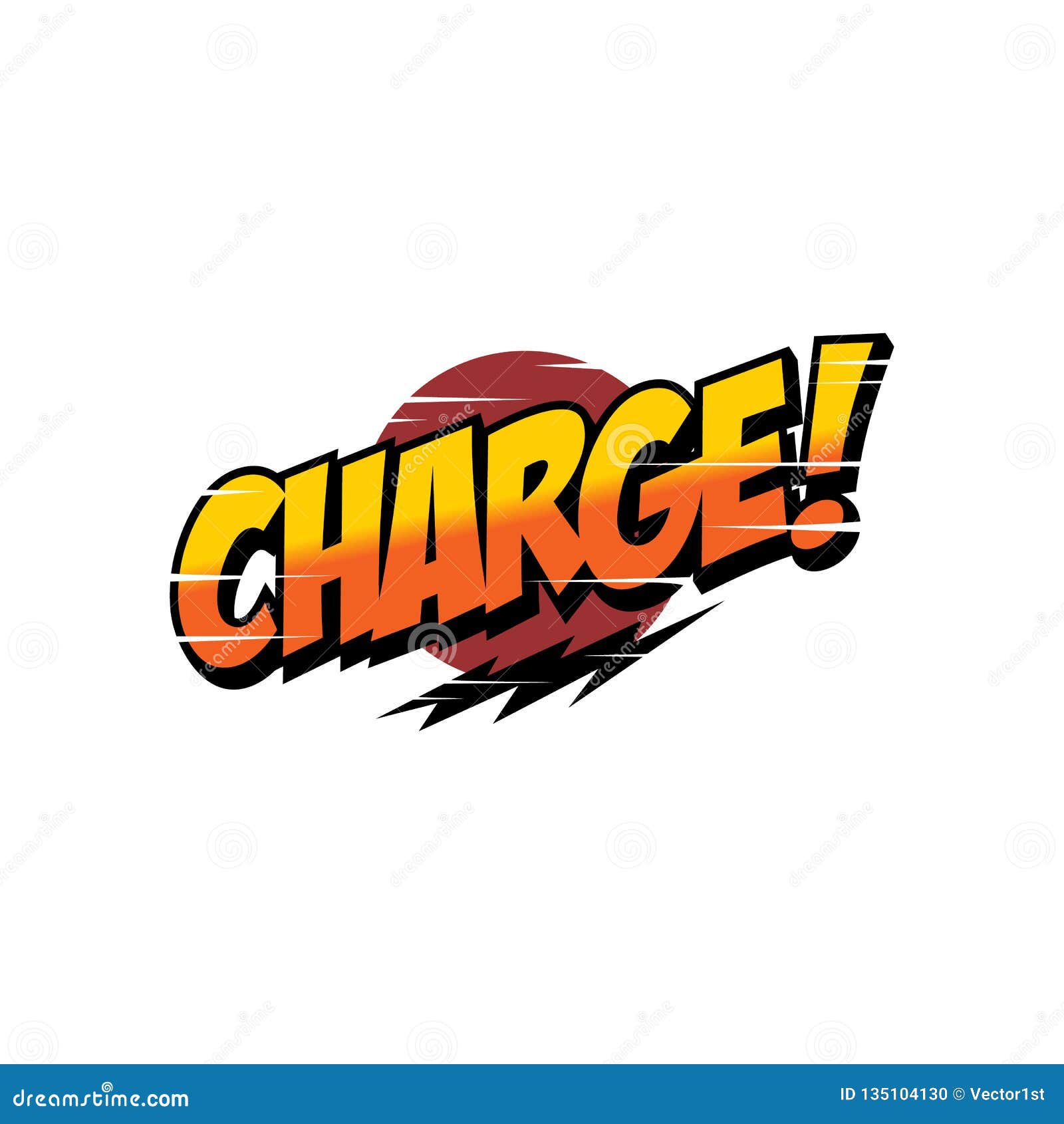 Charge Word Text Greeting Sign Label Stock Illustration - Illustration ...