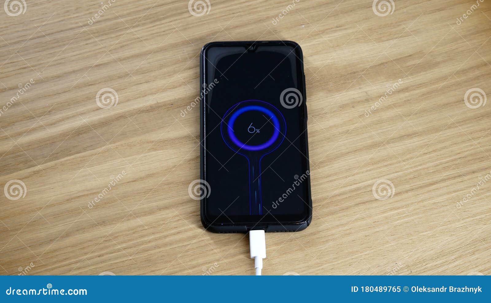 Charge Your Mobile Phone. Battery Indicator Stock Image - Image of ...