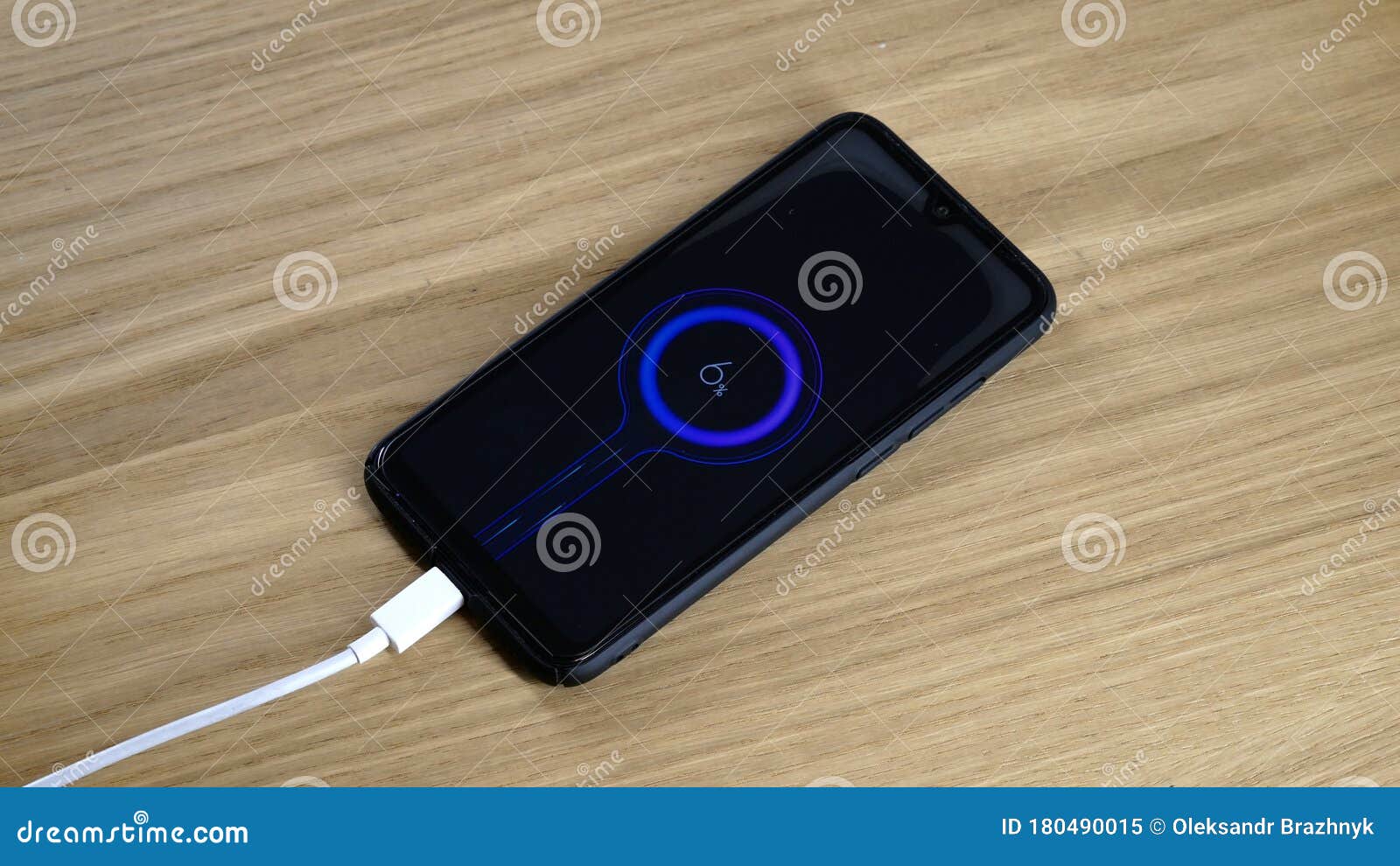 Charge Your Mobile Phone. Battery Indicator Stock Image - Image of ...