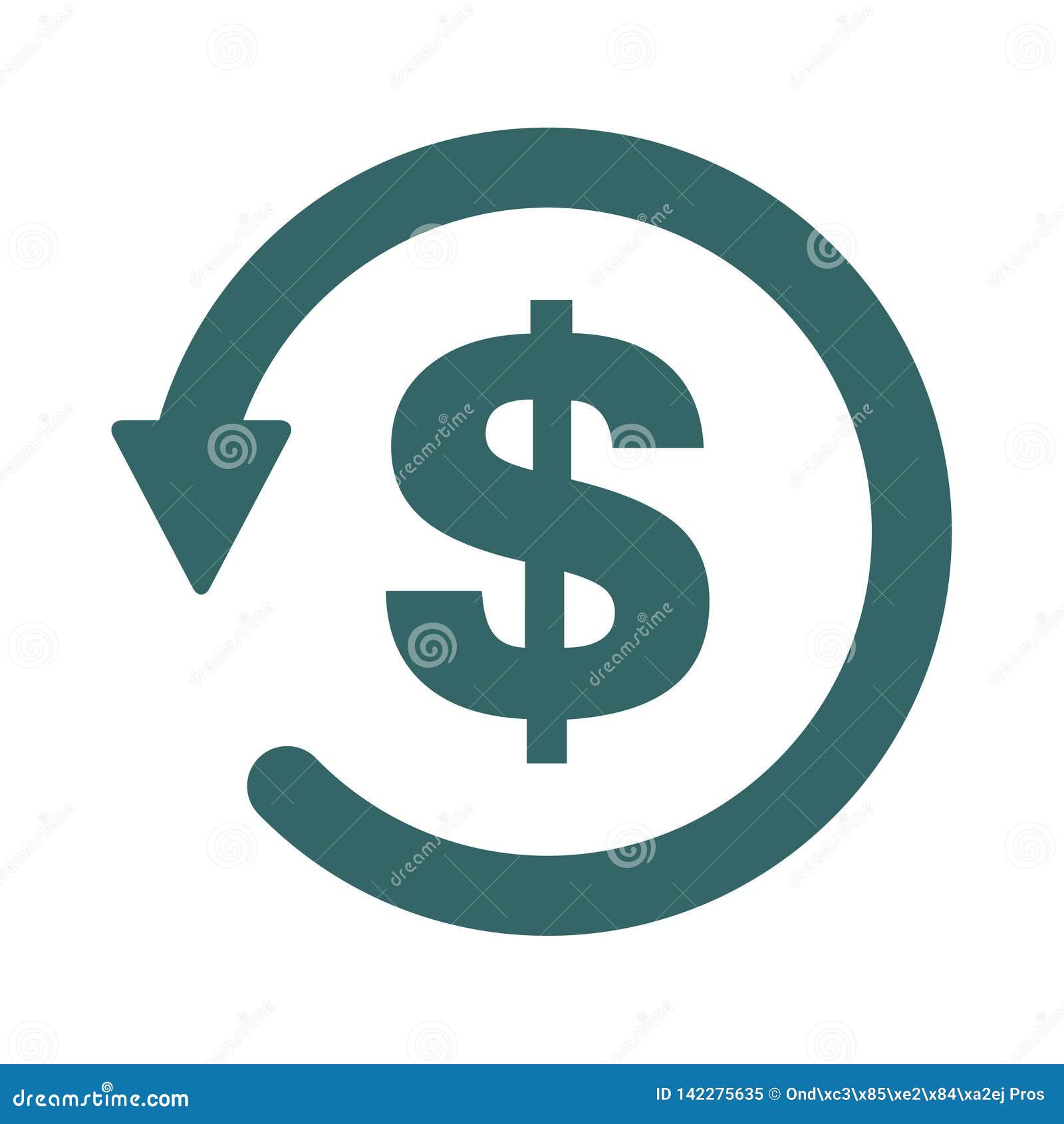 Chargeback Icon Symbol, Return Money Isolated On White Background ...