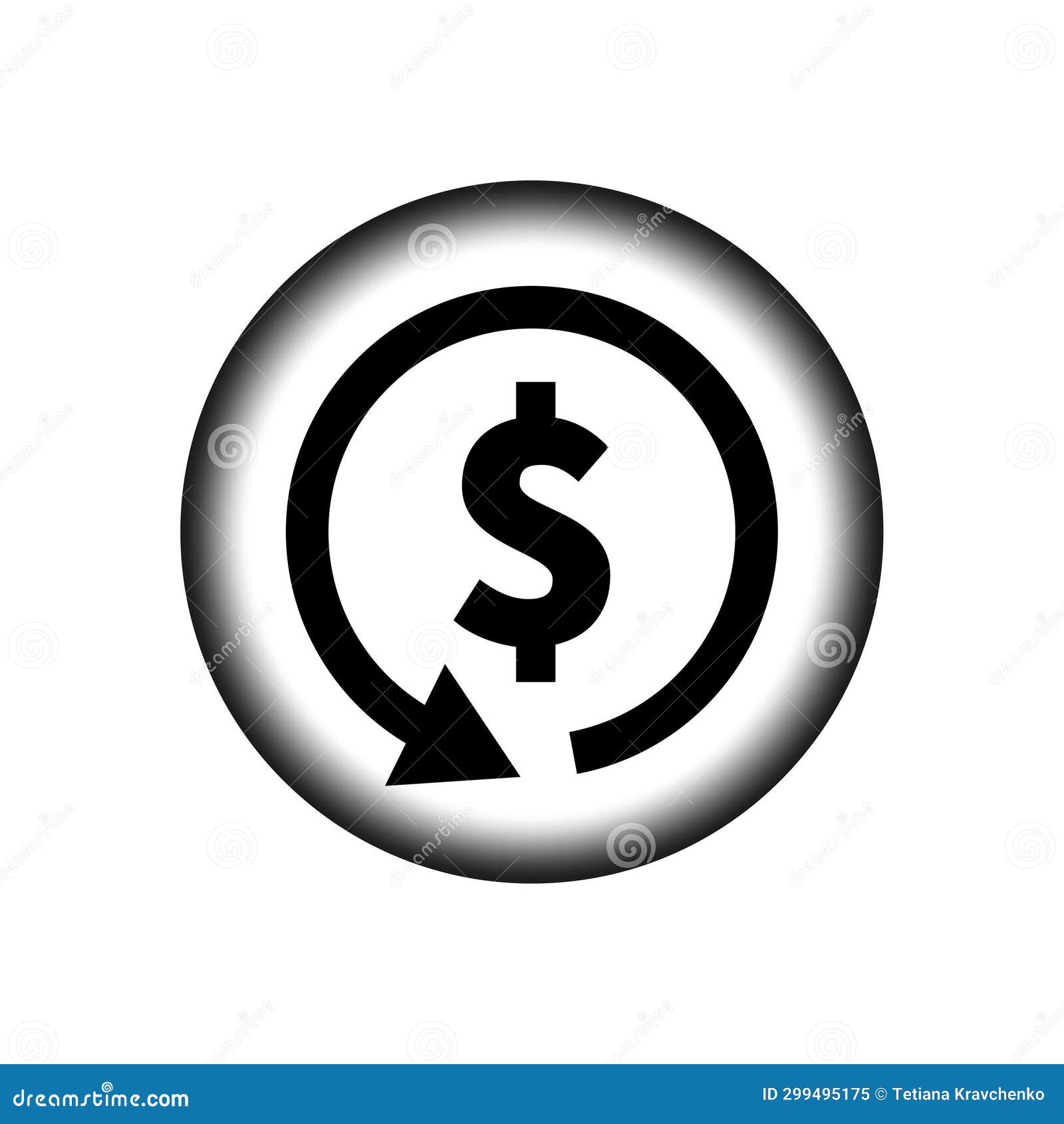 Chargeback Rounded Icon. Vector Illustration. EPS 10 Stock Vector ...