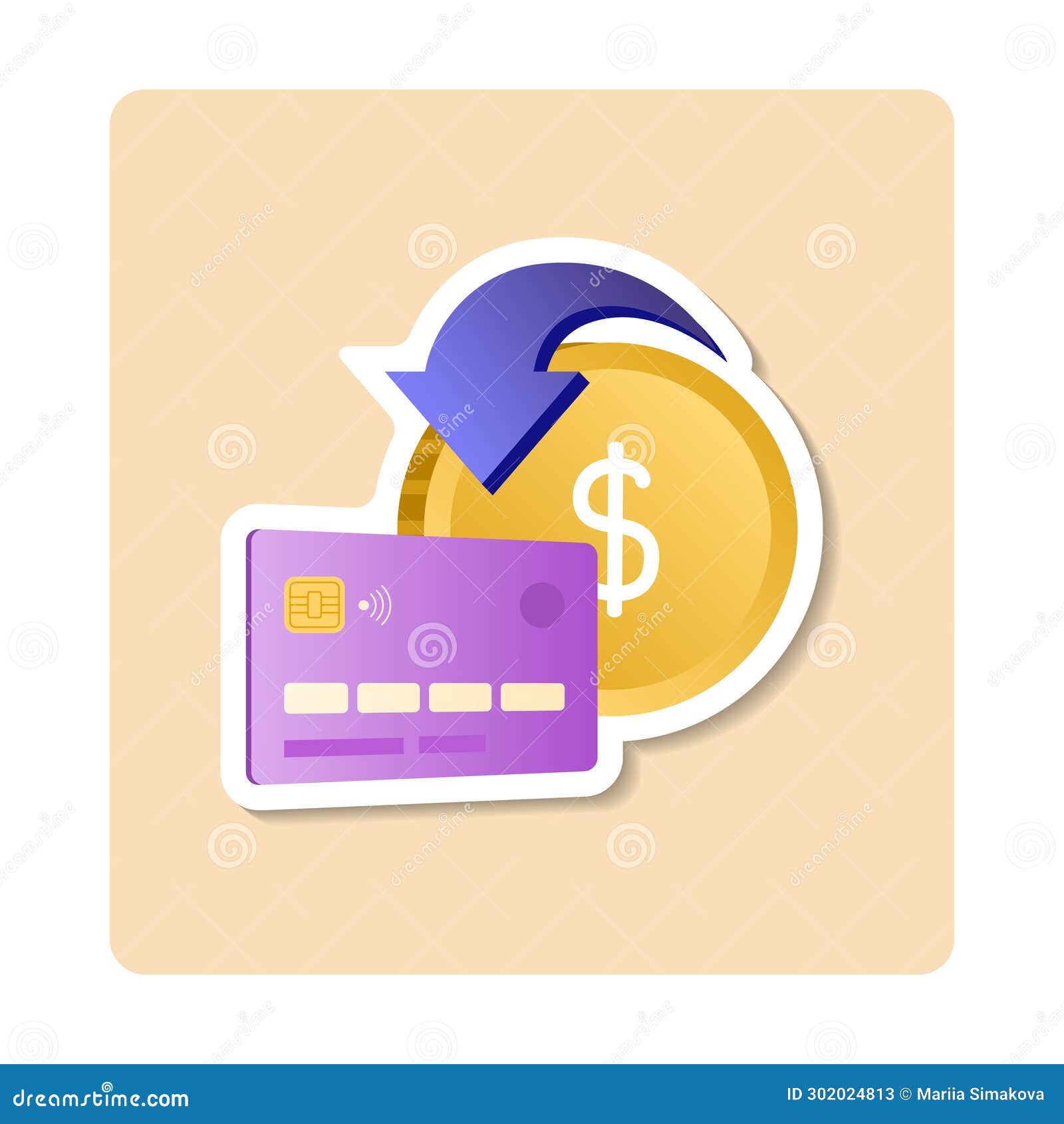 Chargeback Sticker Illustration. Chargeback Abstract Concept Vector ... Chargeback Sticker Illustration. Chargeback Abstract Concept Vector ...