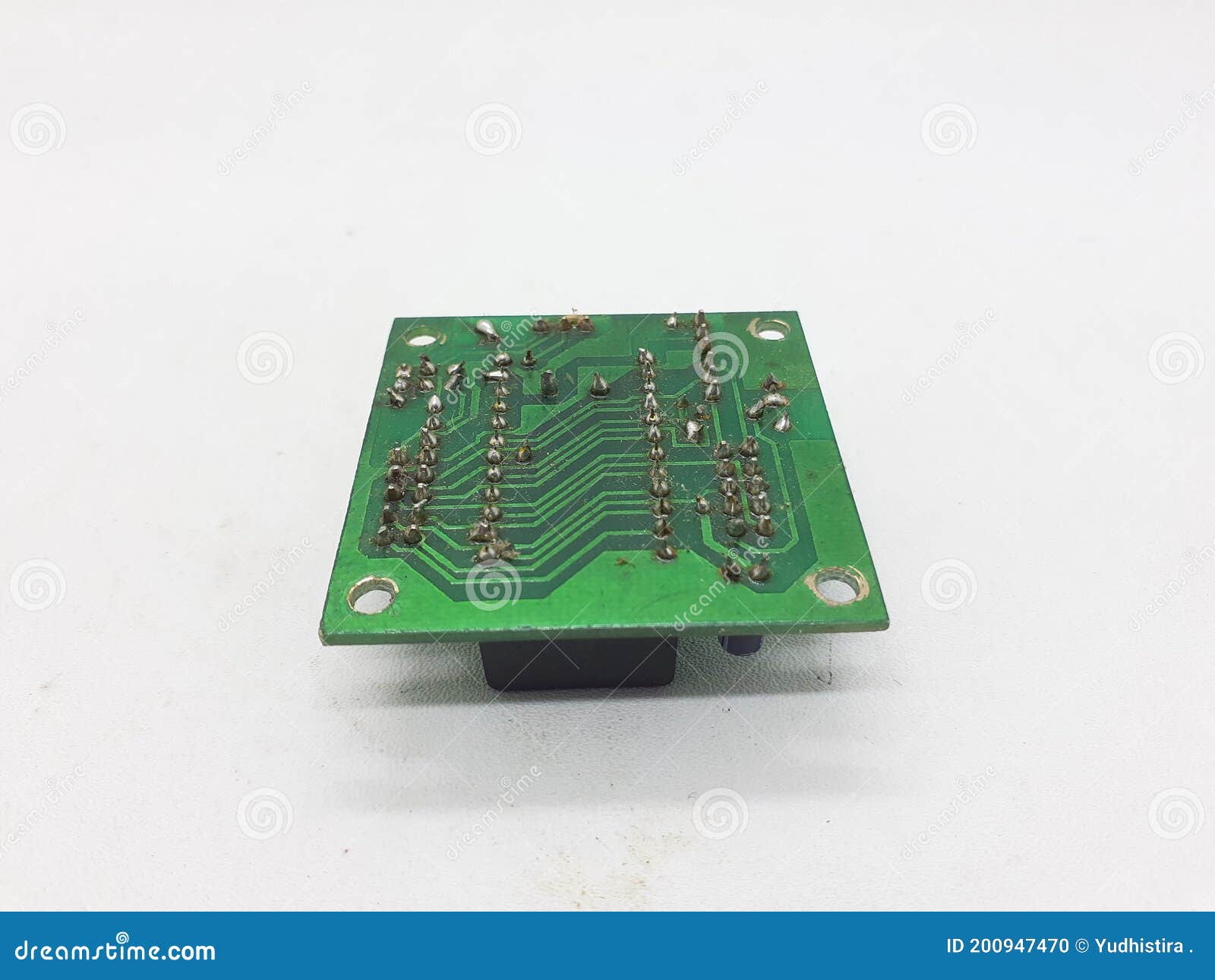 Charger Electronic Component and Cable in White Isolated Background ...