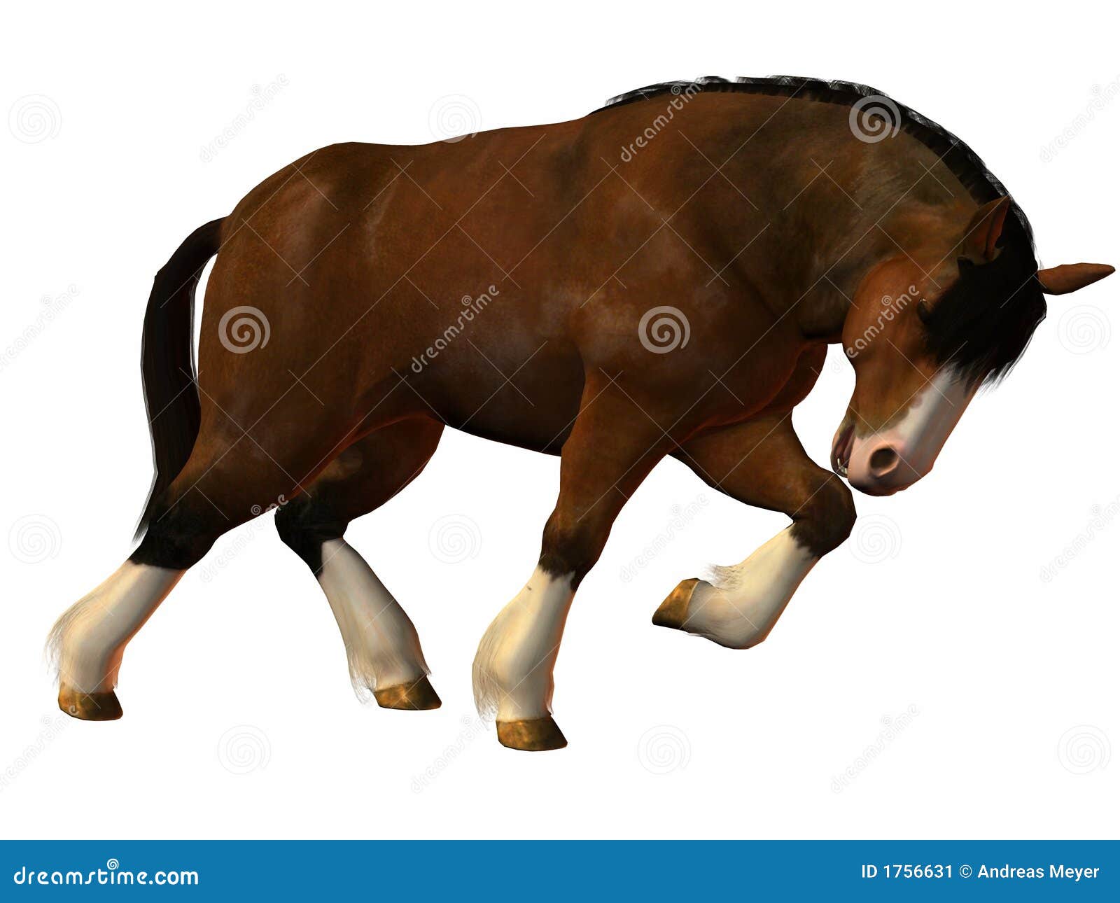 Charger Horse-Leap Royalty-Free Stock Photo | CartoonDealer.com #1756623