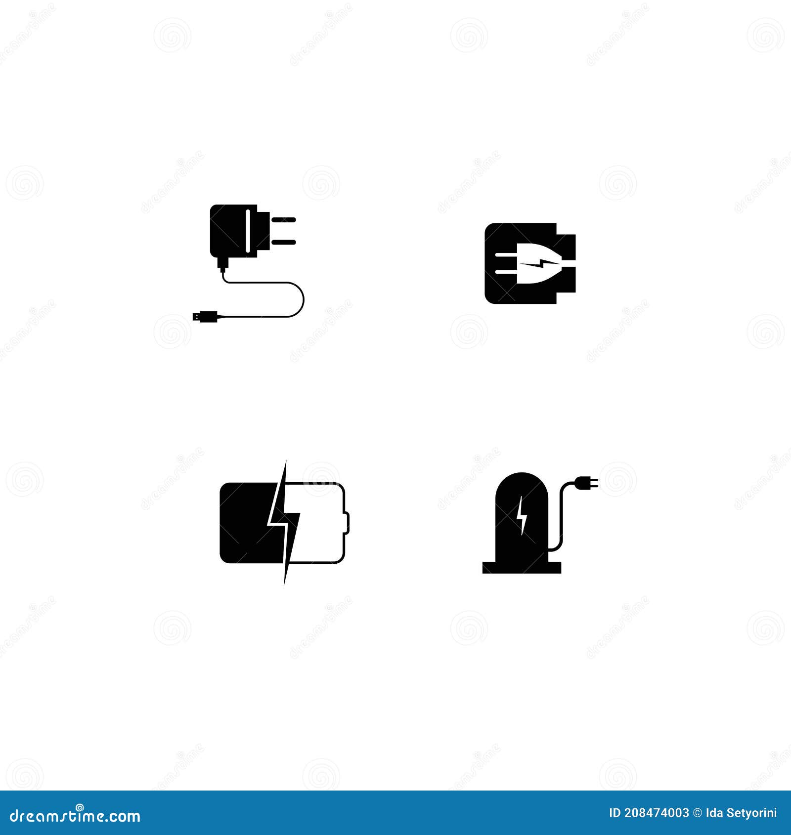 Charger logo stock illustration. Illustration of technology - 208474003