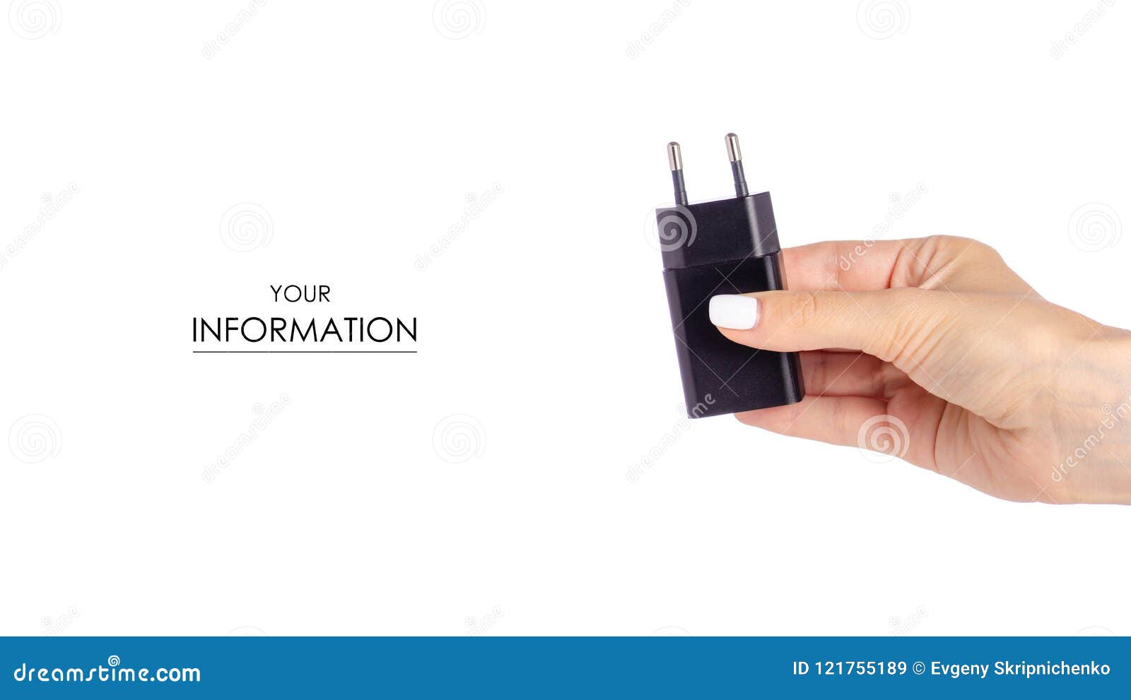 Charger for Mobile Phone in Hand Pattern Stock Image - Image of human ...