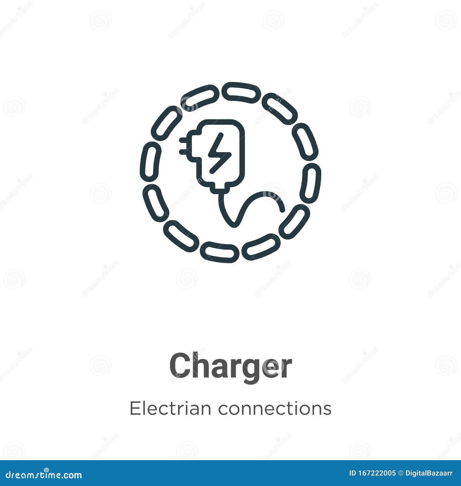 CCS Charger Thin Line Icon, Electric Car Concept, Electric Car Charging ...