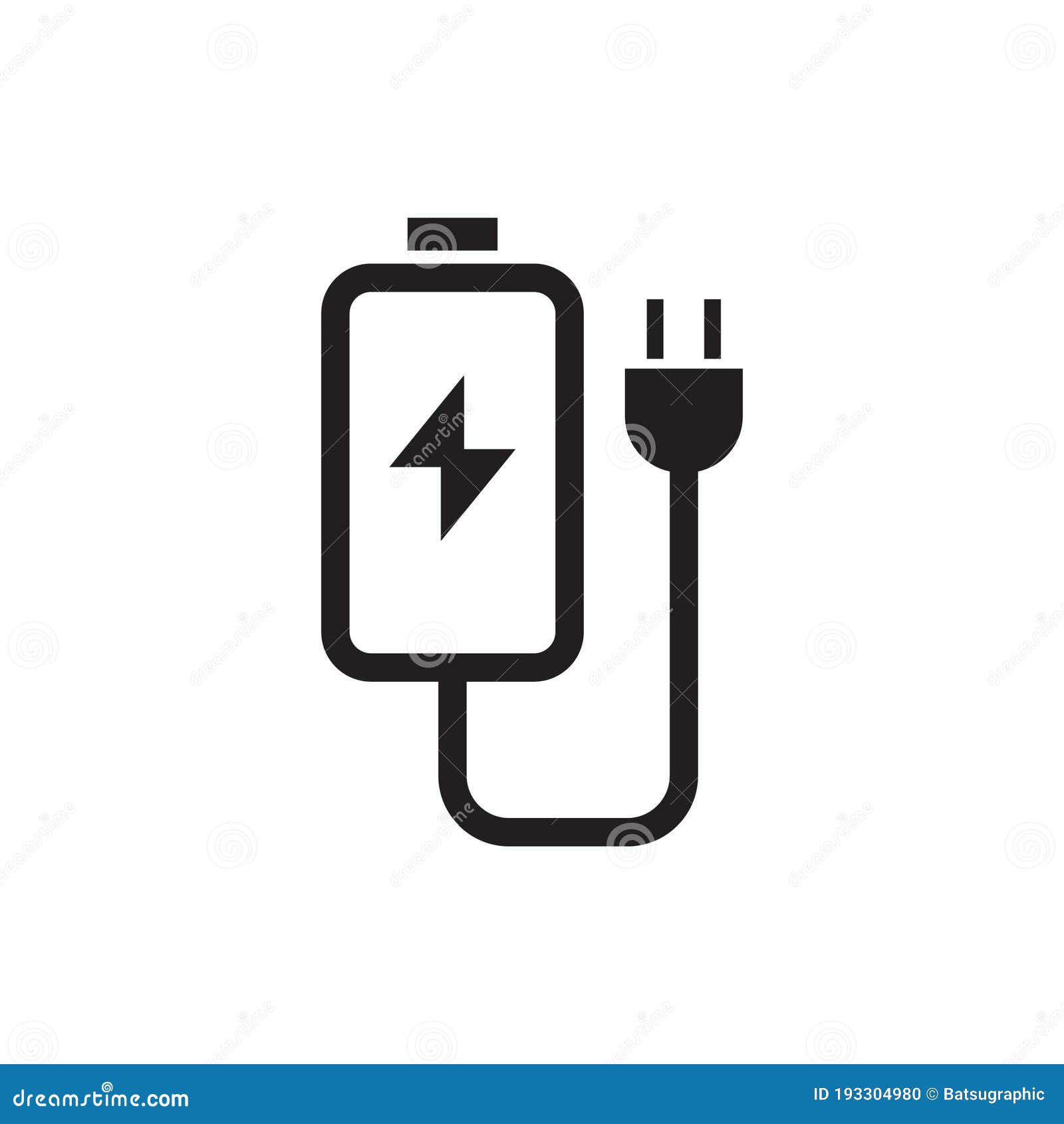 Charger Vector Icon Logo Design Stock Vector - Illustration of design ...