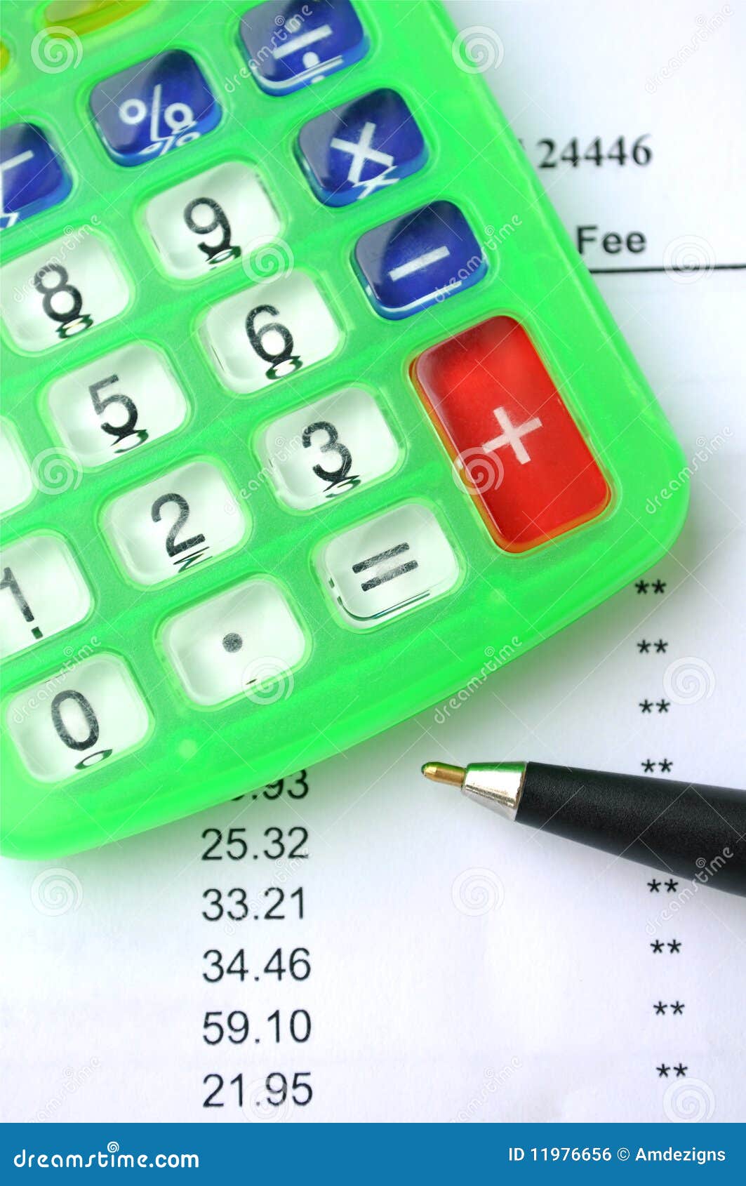 Charges de totalisation photo stock. Image du totalisation - 11976656