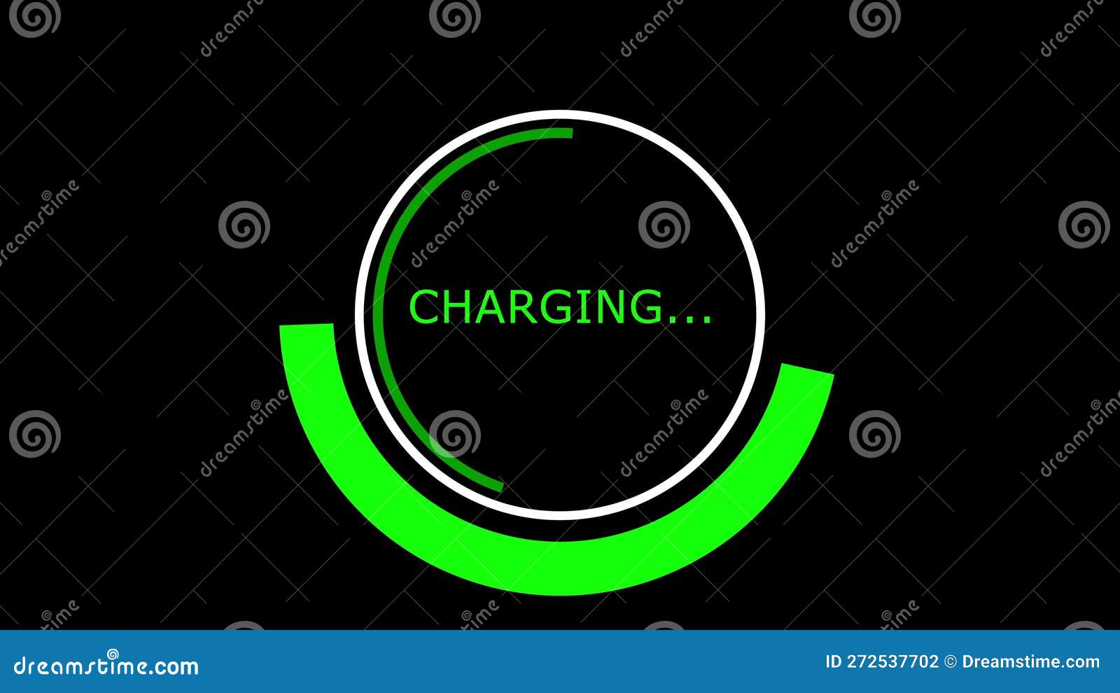 Charging Bar. Abstract Digital Technology, Green Charging Icon ...